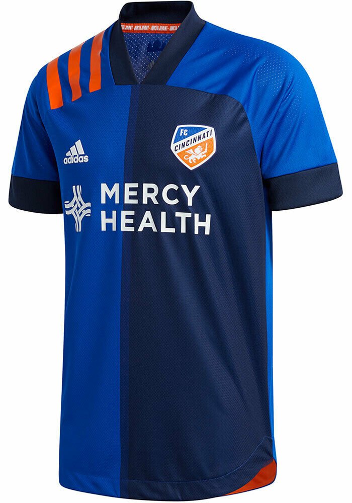 FC Cincinnati Mens Adidas Authentic Soccer 2020 Primary Jersey Blue LRG ...