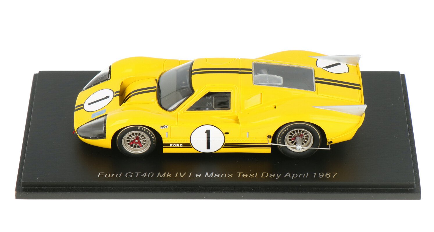 Spark Model S4545 Ford GT40 Mk IV #1 'Bruce McLaren' Le Mans Test Day ...
