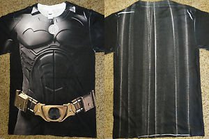 Batman Begins Costume Front and Back Sublimation Print T-Shirt