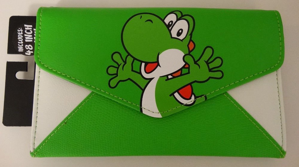 Yoshi Super Mario Brothers Nintendo Envelope Wallet Nwt