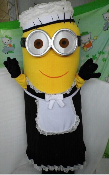 custom made Maid Minion mascot costume for adult and children