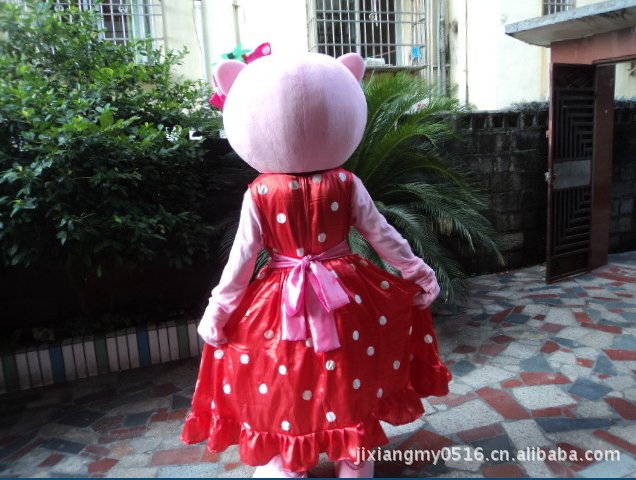 Custom made Hello Kitty Mascot Costume for Birthday party