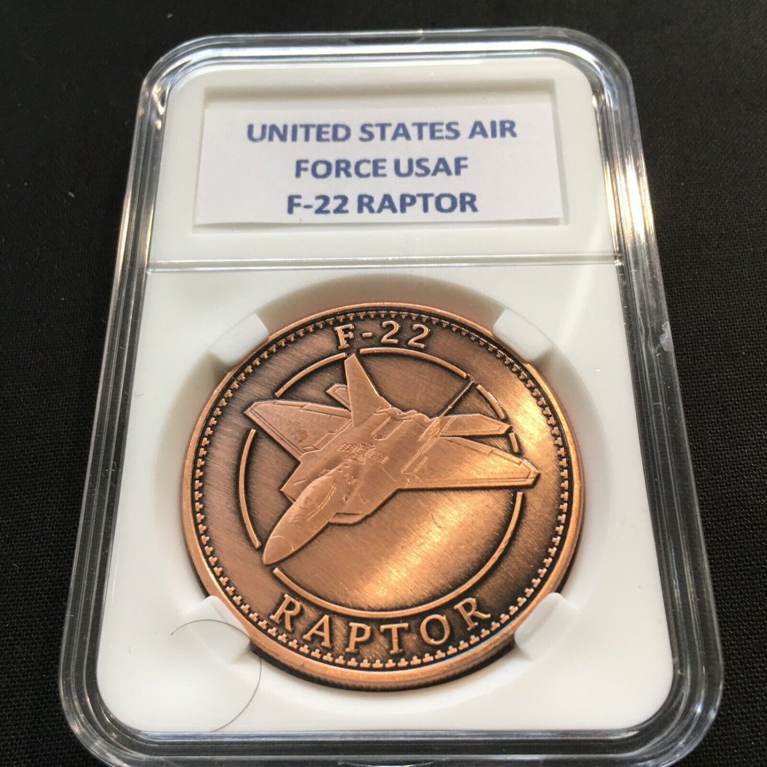F-22 RAPTOR Stealth Fighter Challenge Coin United States AIR FORCE USAF ...