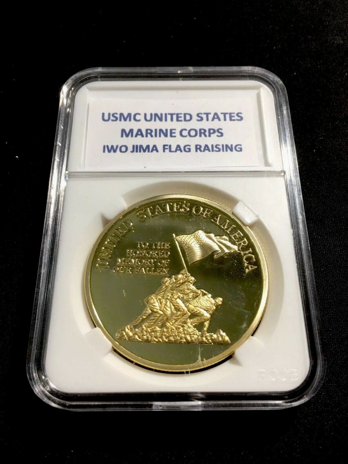 WW2 Iwo Jima Flag Raising Challenge Coin-US Marine Corps USMC M22