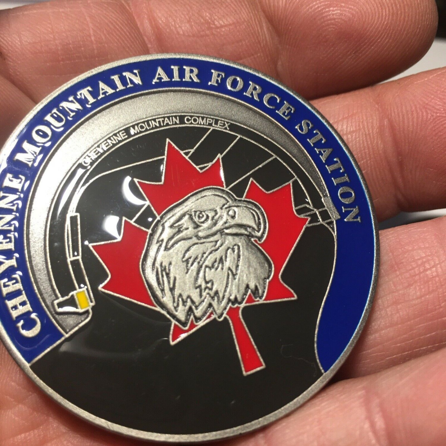 CHEYENNE MOUNTAIN NORAD Space Force Command Challenge Coin 2" Large USA ...