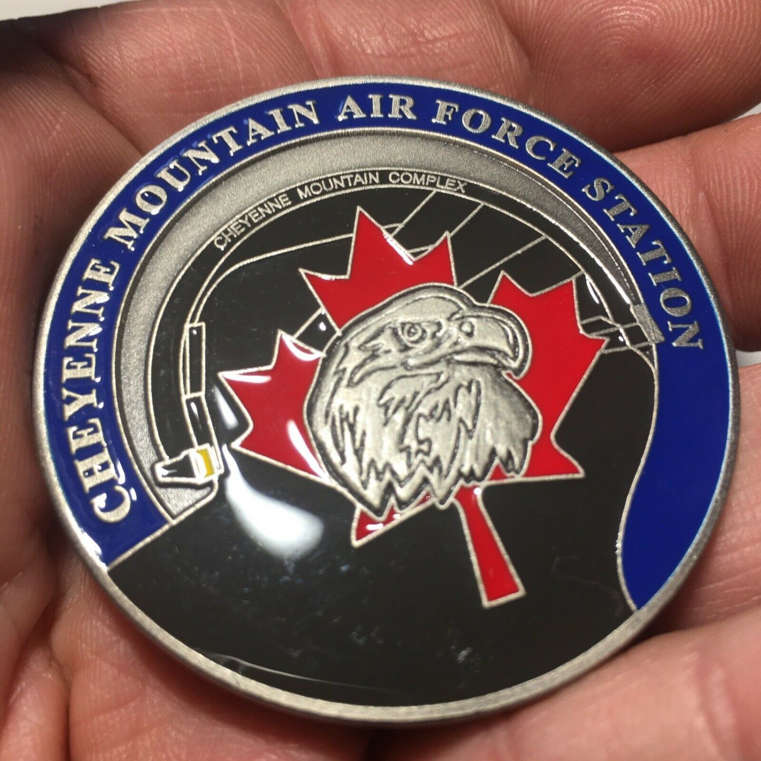 CHEYENNE MOUNTAIN NORAD Space Force Command Challenge Coin 2" Large USA ...