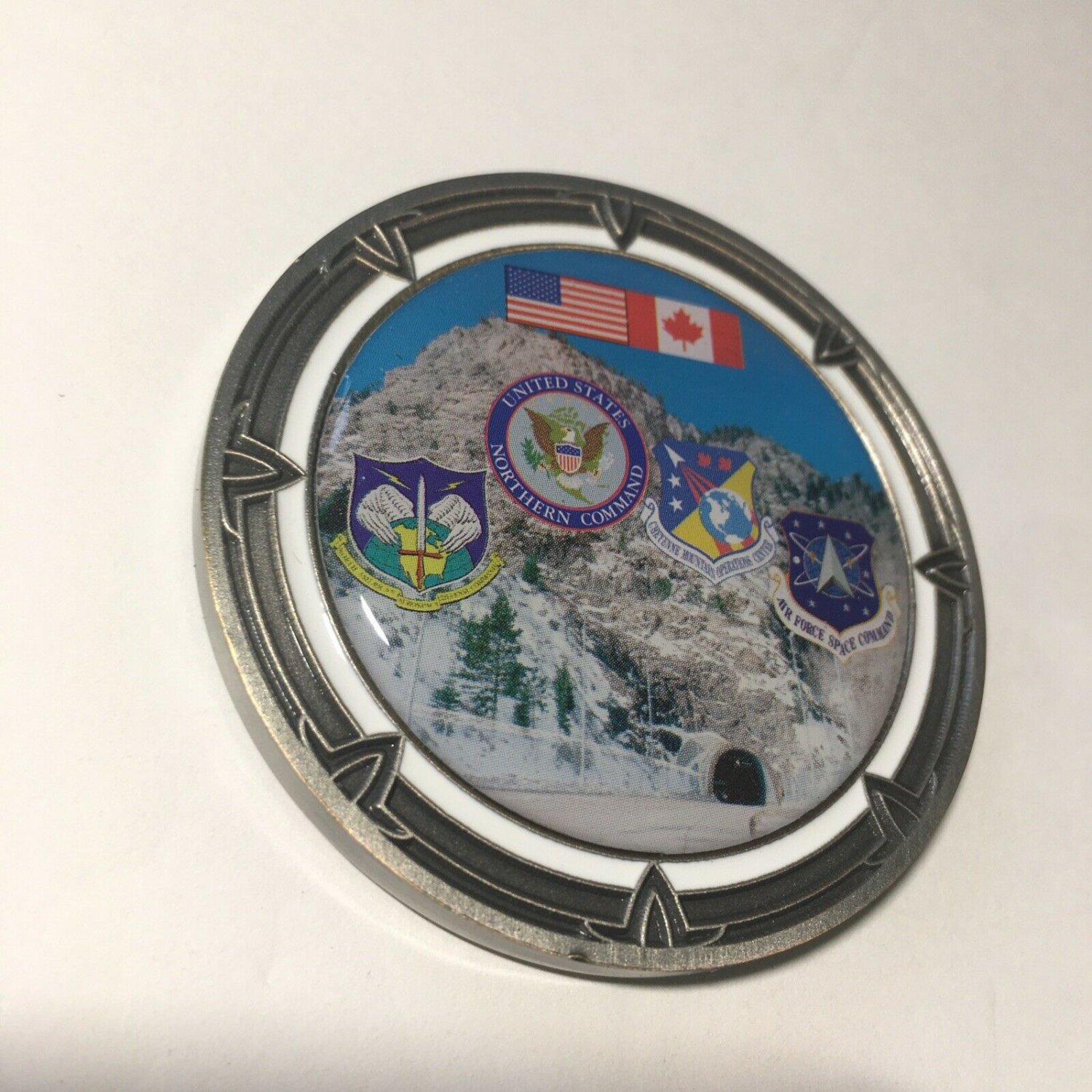 CHEYENNE MOUNTAIN NORAD Space Force Command Challenge Coin 2" Large USA ...