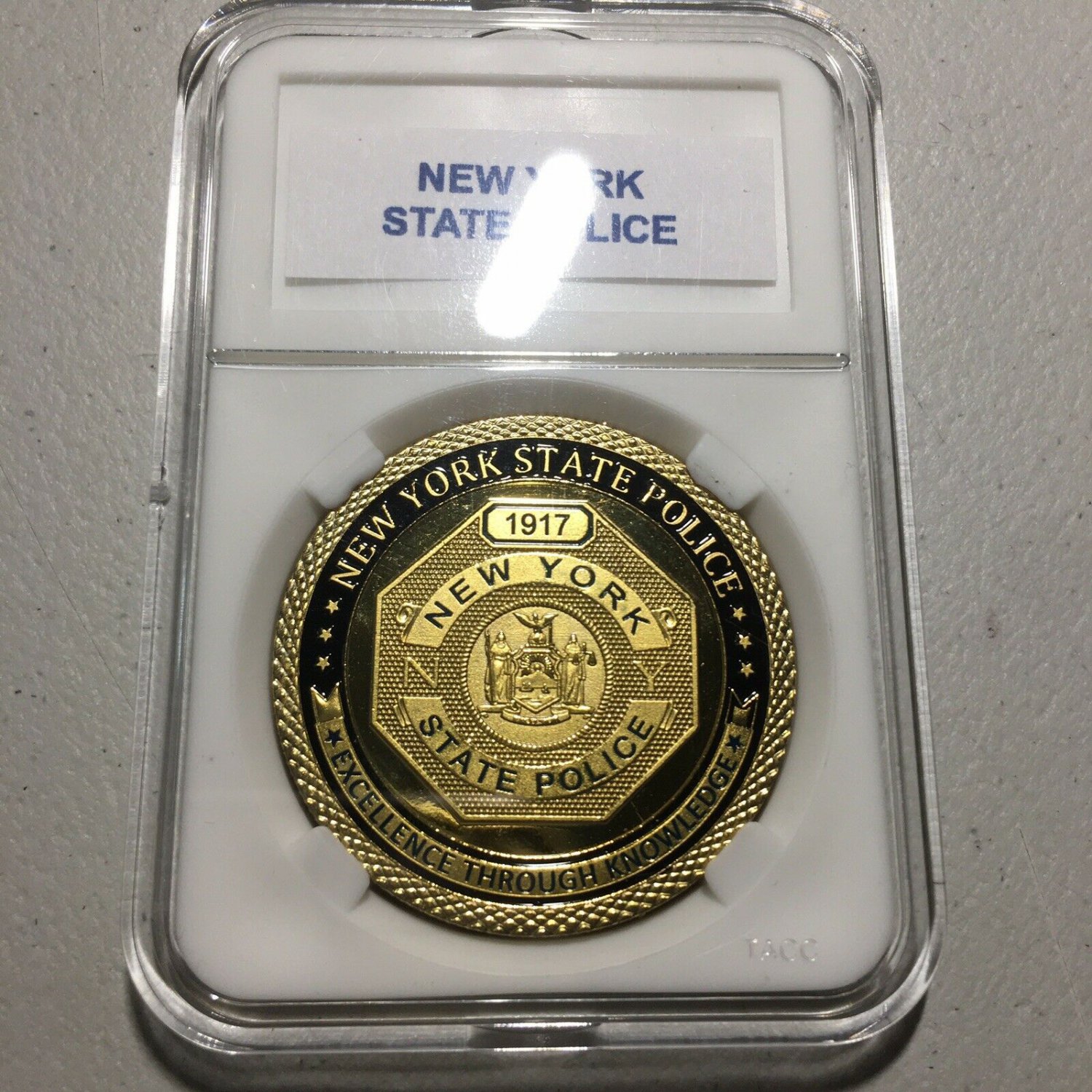 NEW YORK STATE POLICE Challenge Coin 40mm with Case P29