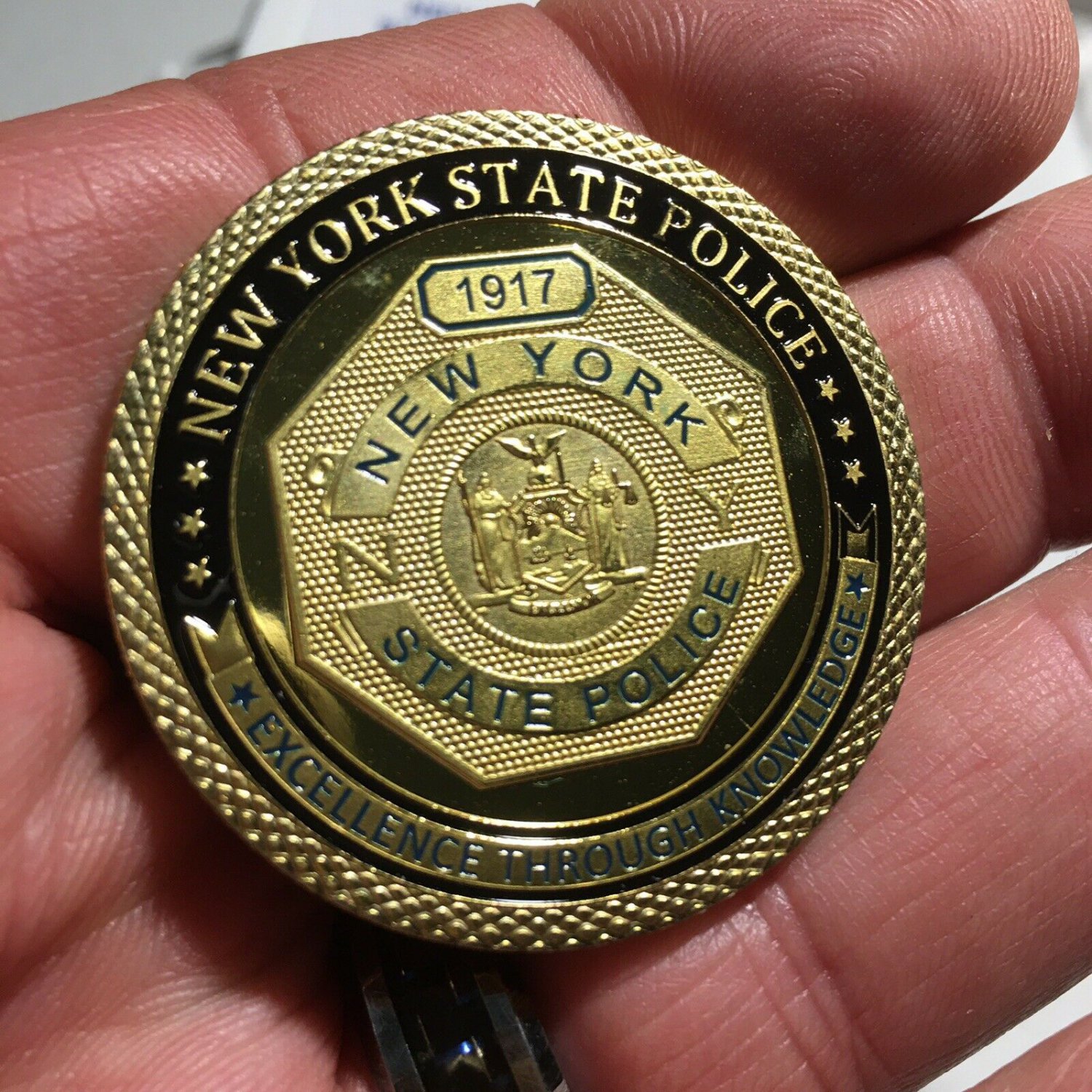 NEW YORK STATE POLICE Challenge Coin 40mm with Case P29