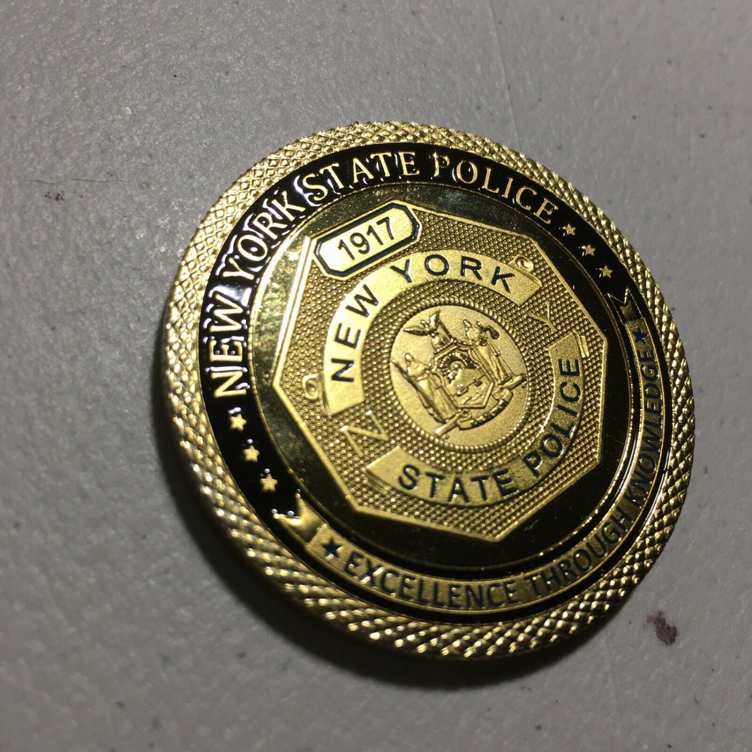 NEW YORK STATE POLICE Challenge Coin 40mm with Case P29