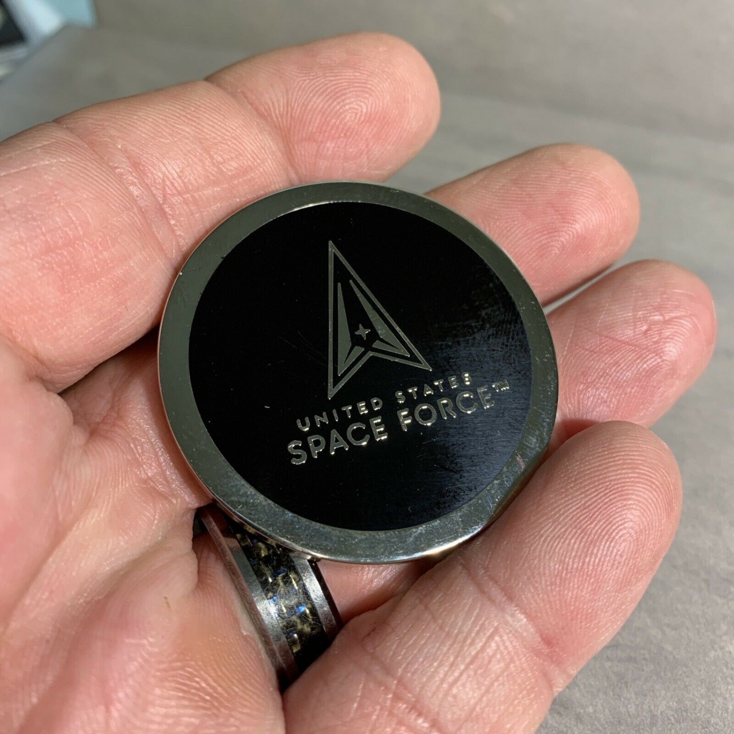 U.S. SPACE FORCE Challenge Coin USAF Peterson AFB Schriever Garrison w Box