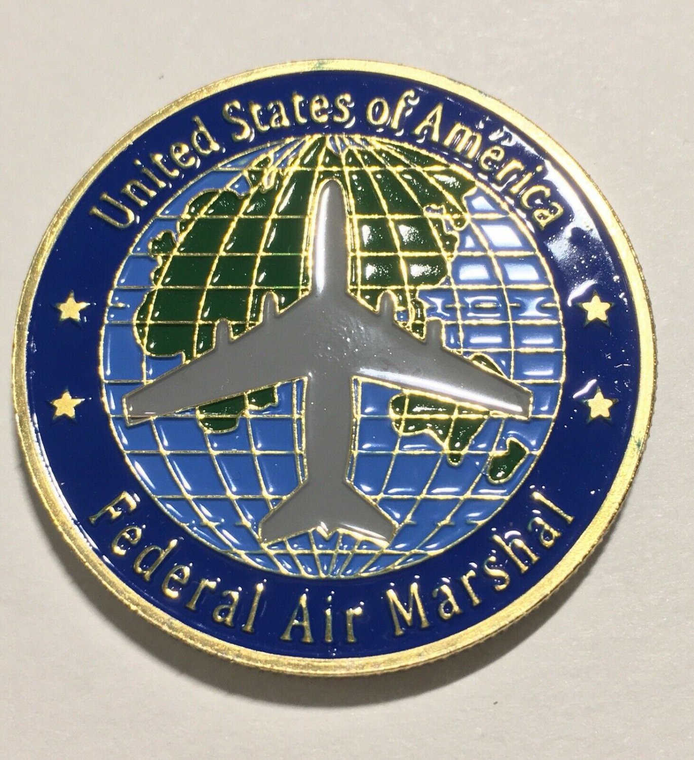 Federal Air Marshal Challenge Coin 40mm with coin slab G23