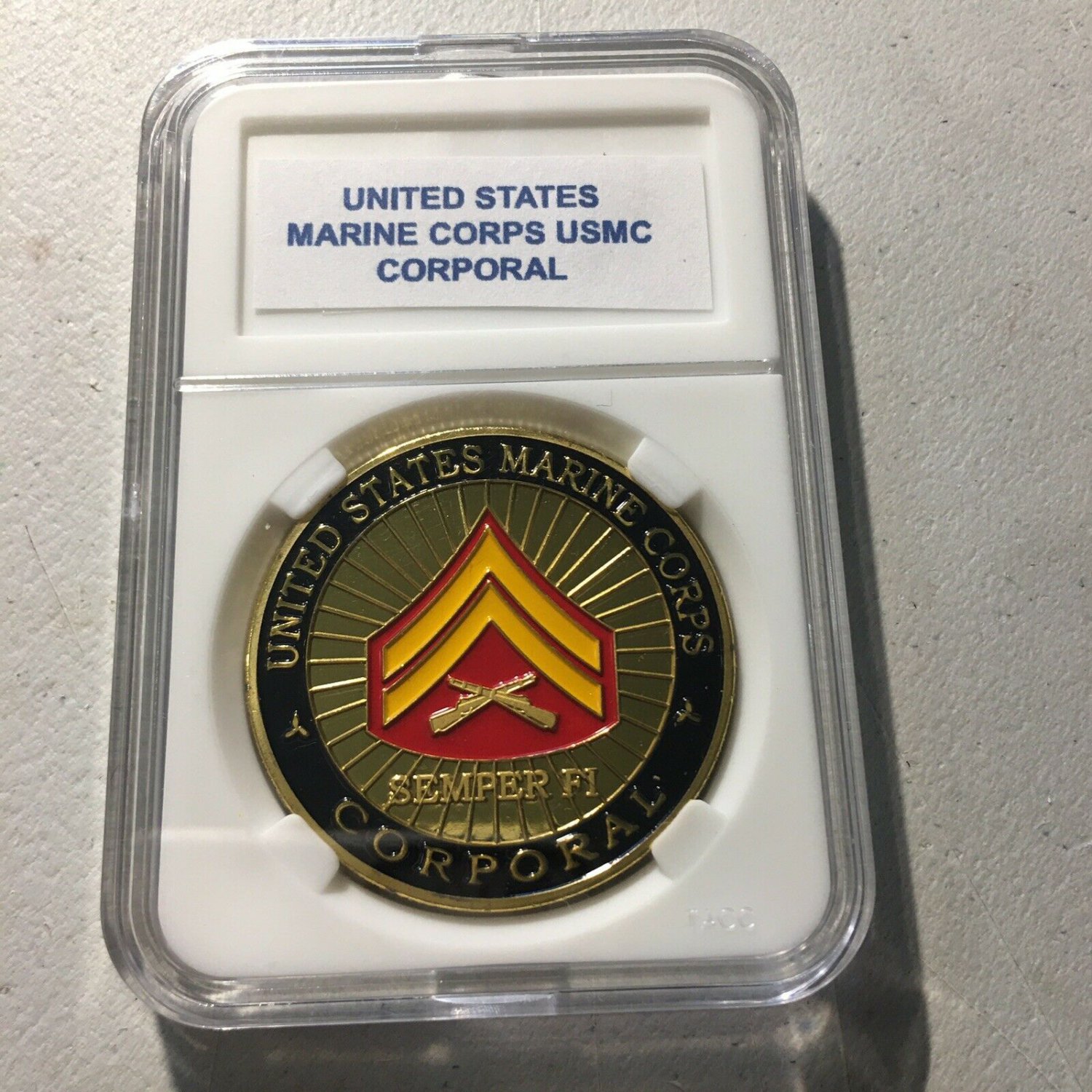 CORPORAL USMC Challenge Coin US Marine Corps USMC M18
