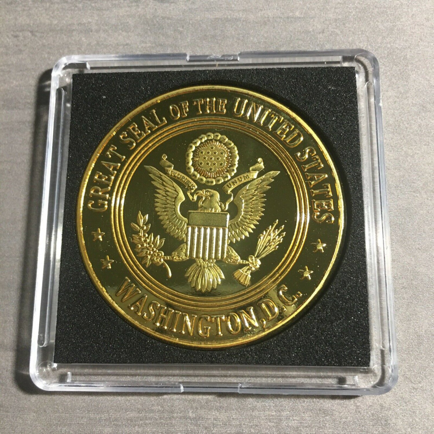 KANSAS State Seal Colorized Collectible Challenge Coin w/Case #381