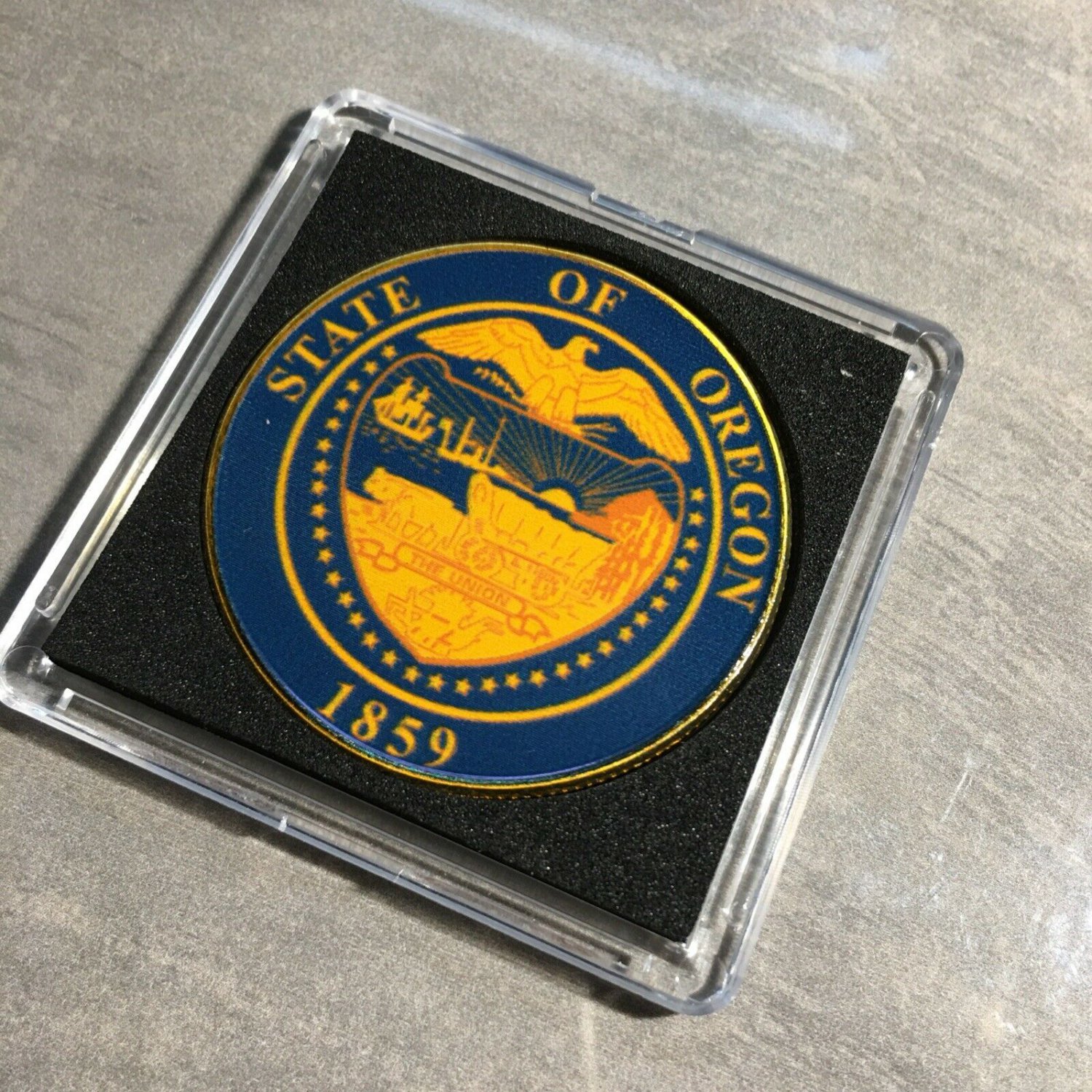 OREGON State Seal Colorized Collectible Challenge Coin #359