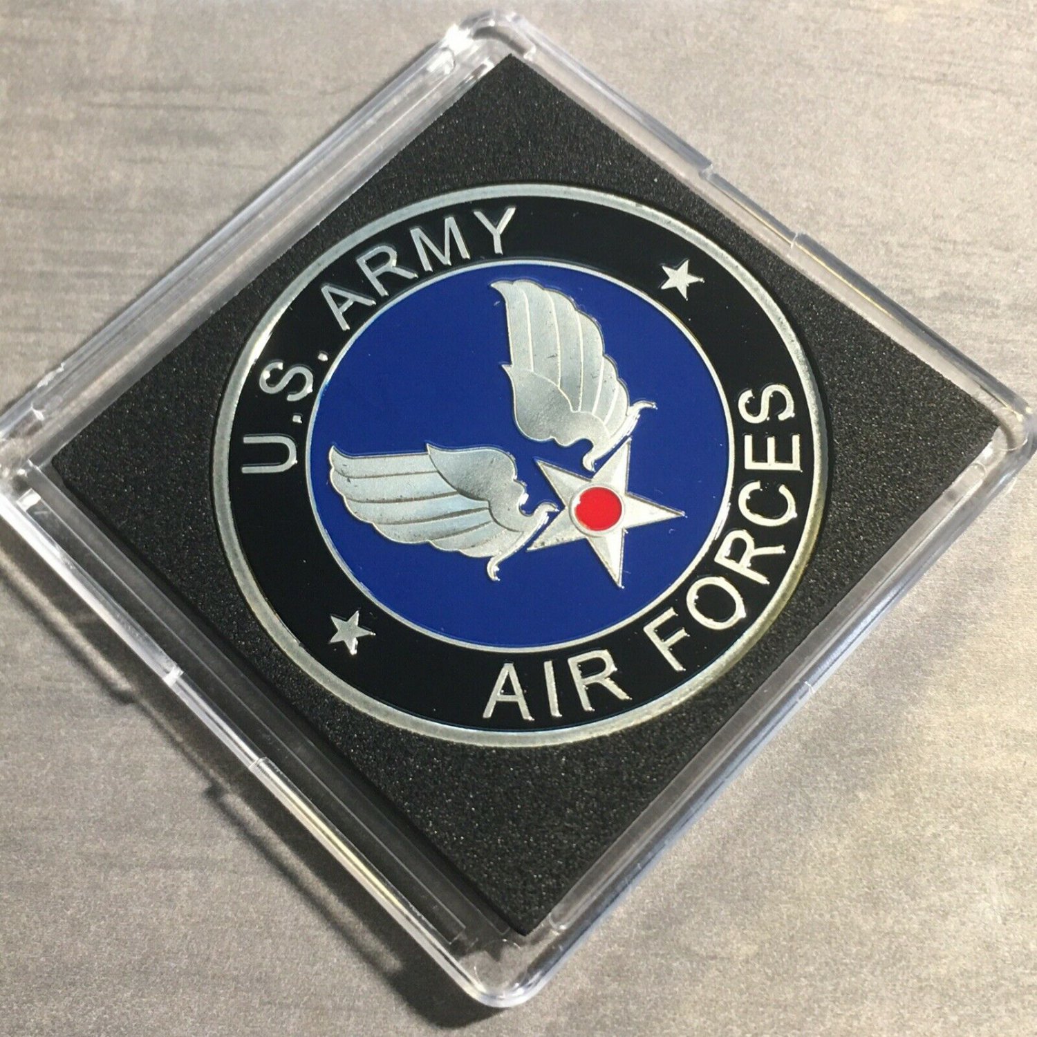 P-51 Mustang WW2 Challenge Coin Set US ARMY Air Force w Cases & Stands ...