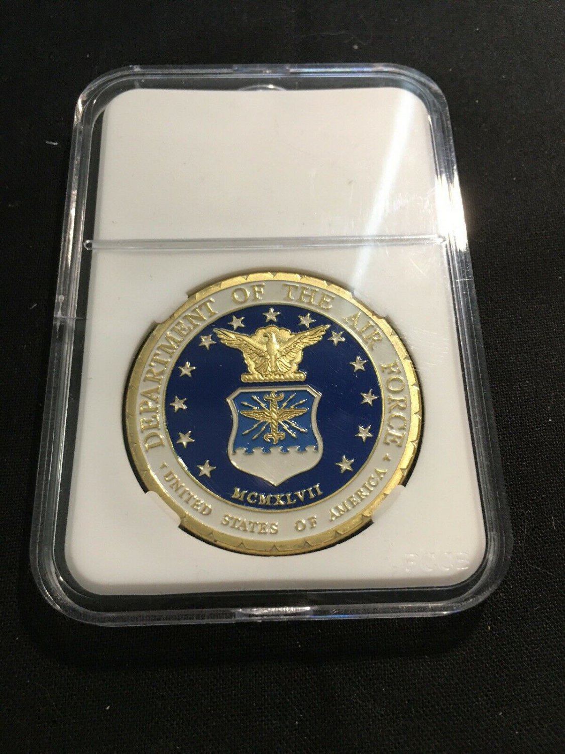 COMBAT CONTROL Challenge Coin United States AIR FORCE USAF w Case! AF7