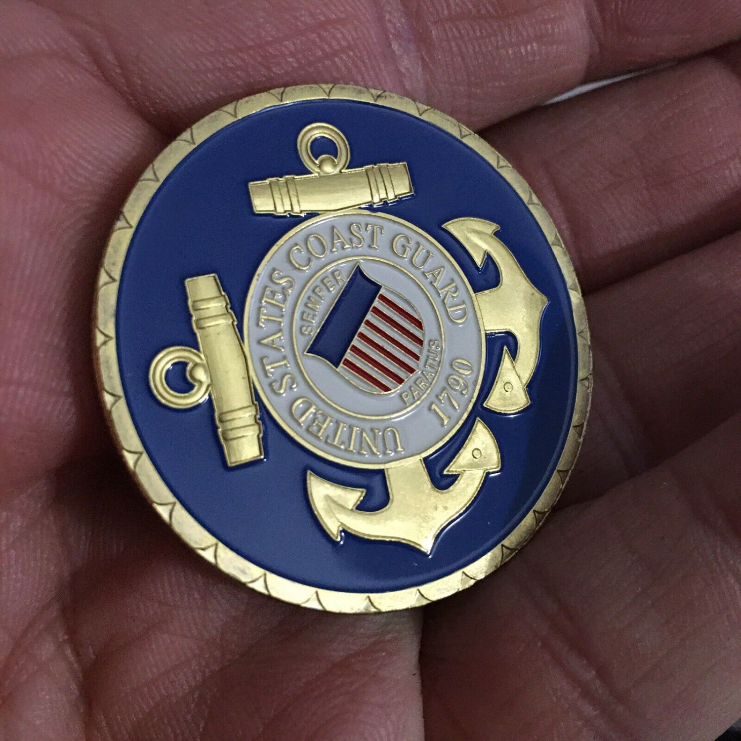 MARITIME LAW ENFORCEMENT Challenge Coin USCG-US Coast Guard Gold CG2