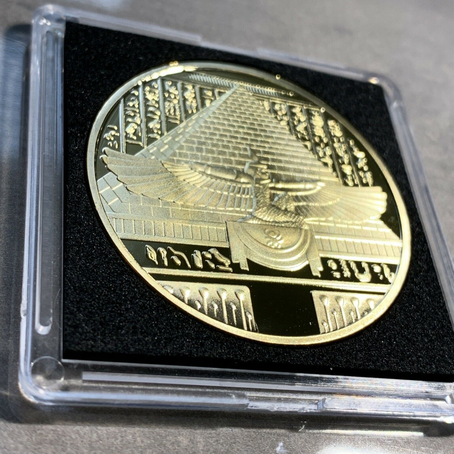 Cleopatra Challenge Coin Queen of Ptolemaic Kingdom of Egypt Gold ...