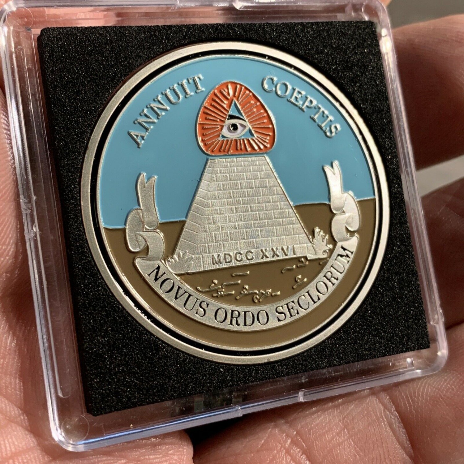 Masonic Challenge Coin "New Order of the Ages" Freemason Brotherhood ...