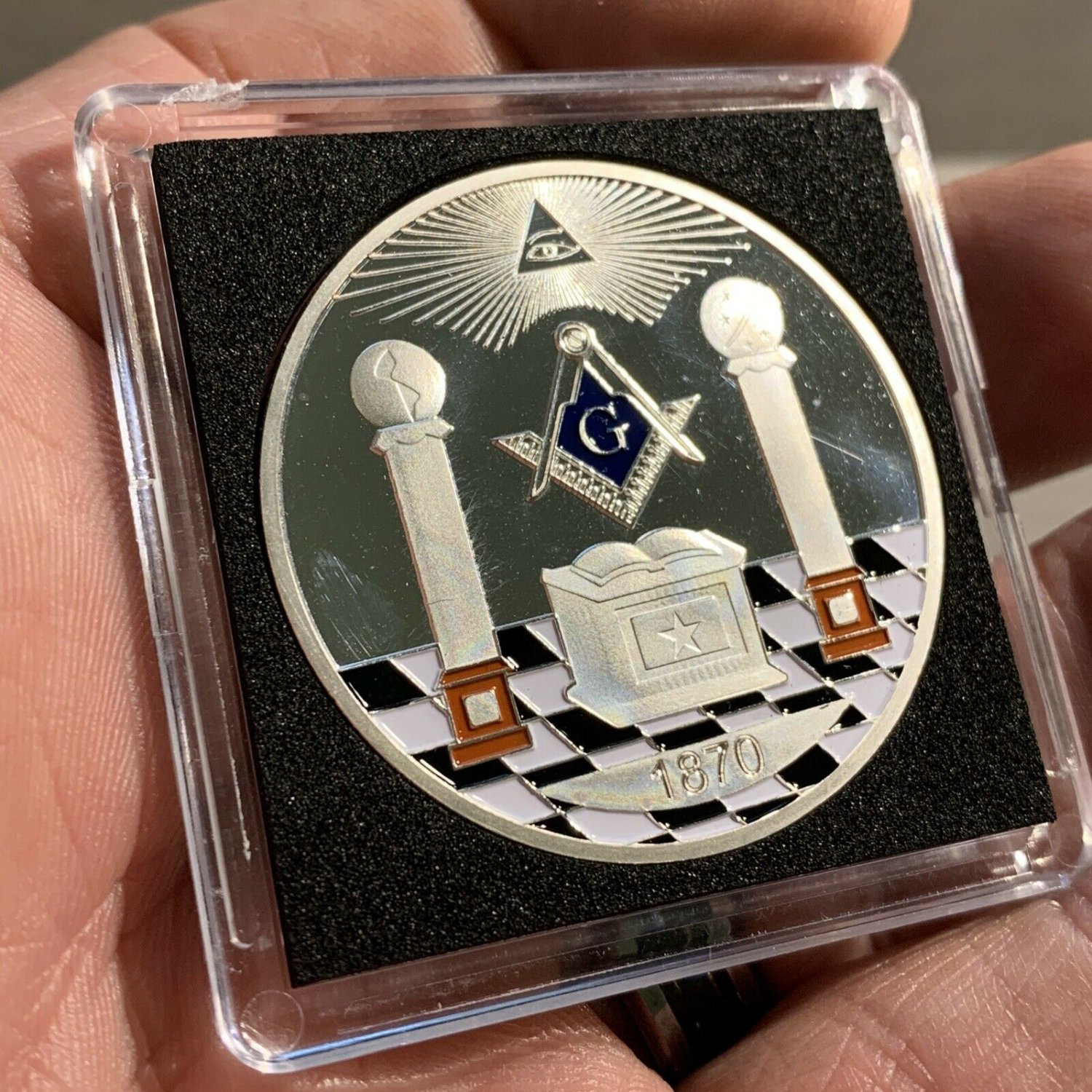 Masonic Challenge Coin "New Order of the Ages" Freemason Brotherhood ...