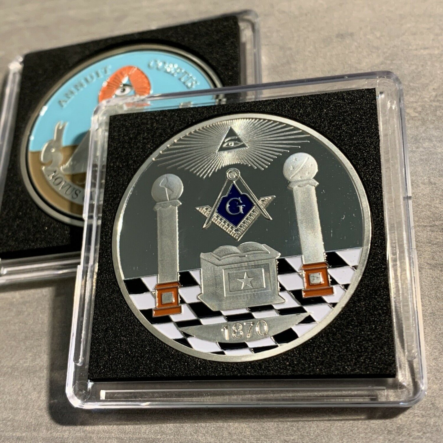 Masonic Challenge Coin "New Order of the Ages" Freemason Brotherhood ...