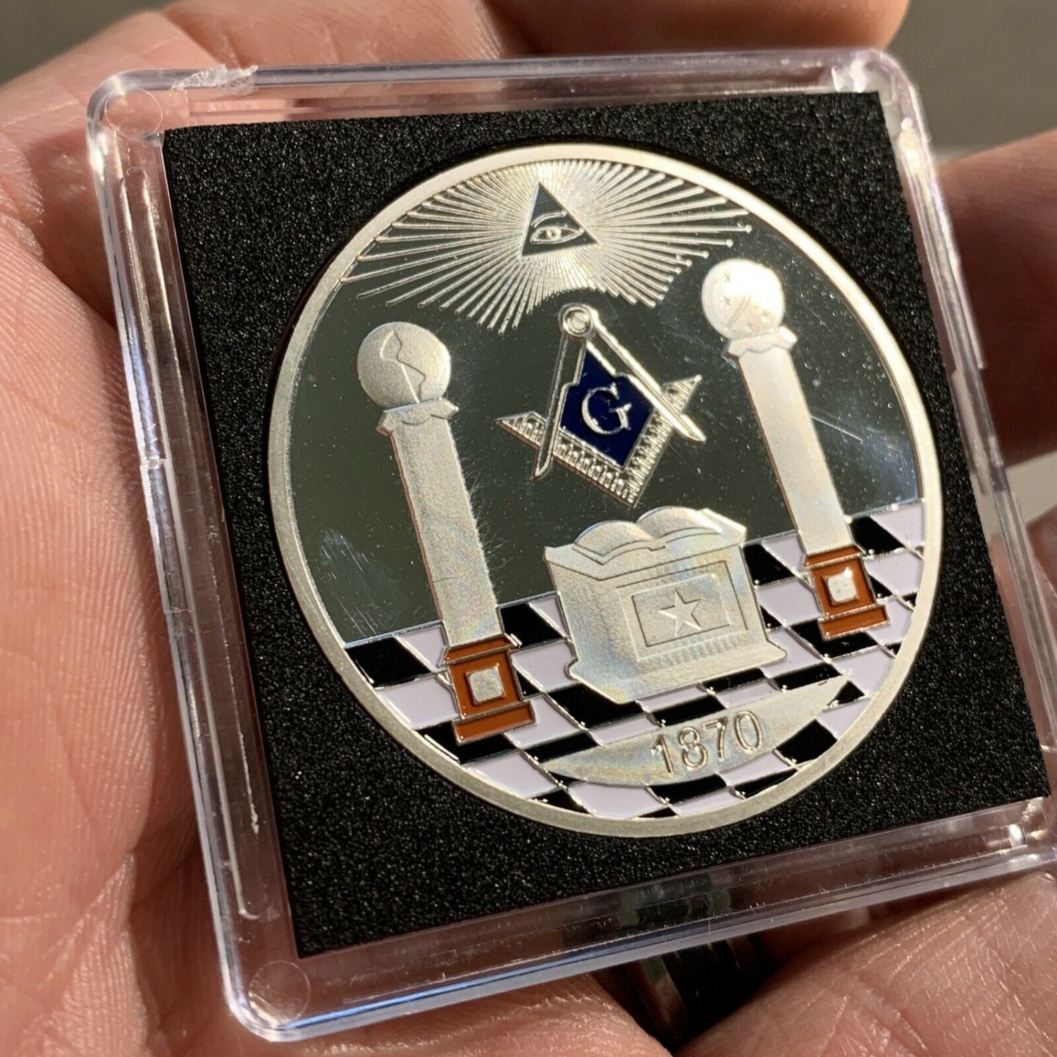 Masonic Challenge Coin "New Order of the Ages" Freemason Brotherhood ...
