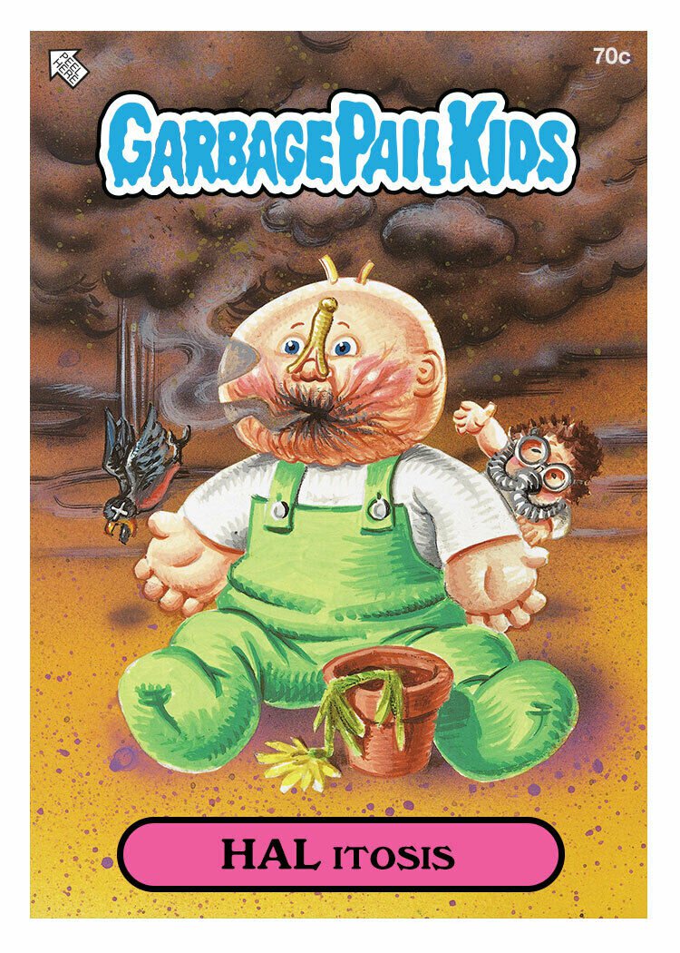 2021 TOPPS GPK Garbage Pail Kids Card NFT "HAL ITOSIS" #506 WAX Wallet!