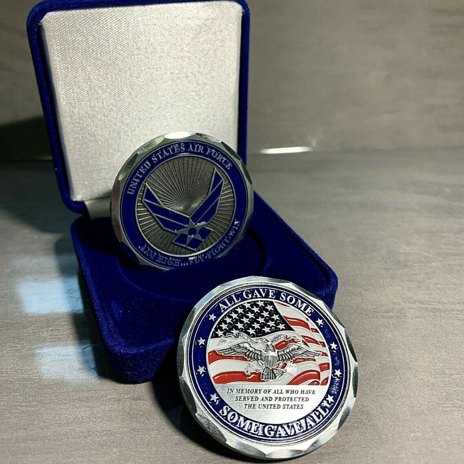 USAF SERVICE Memorial Commemorative Challenge Coin United States AIR ...