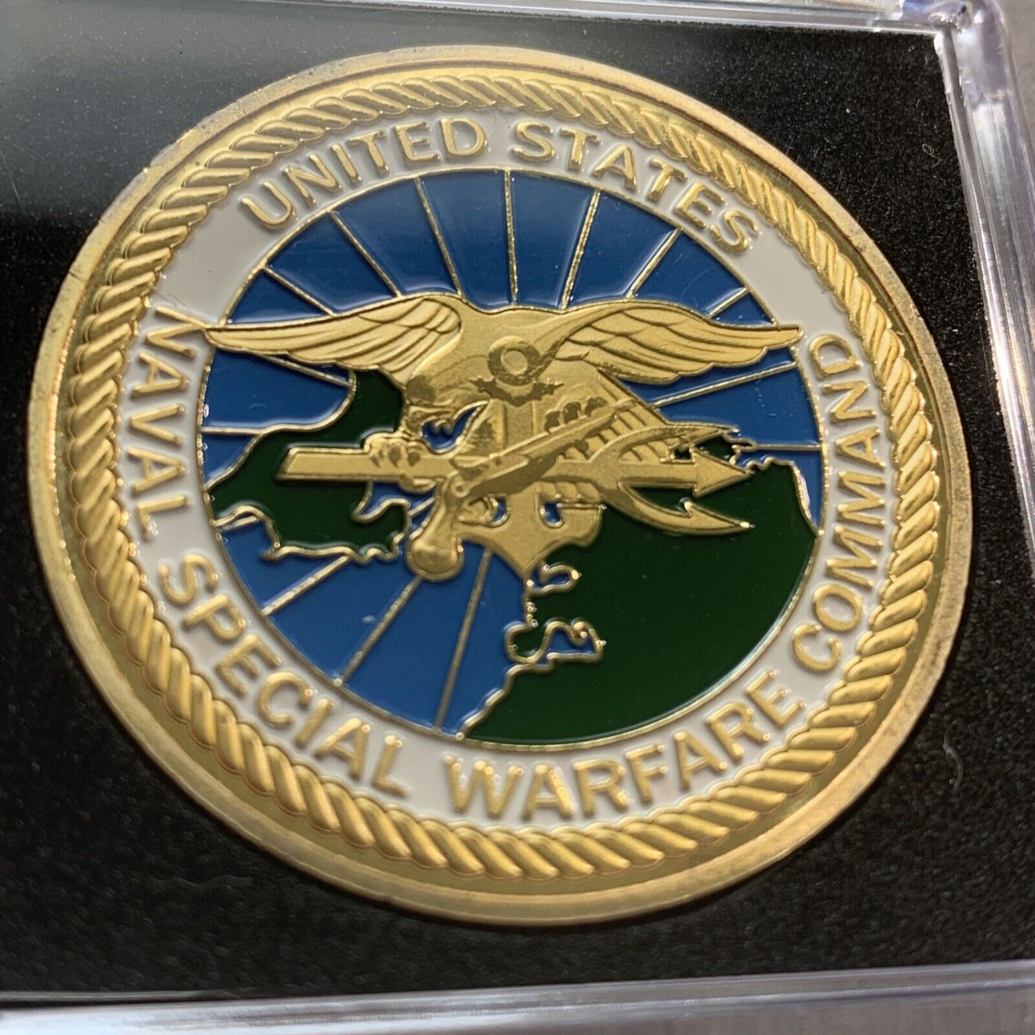 Challenge Coin-NAVAL SPECIAL WARFARE COMMAND NAVY SEAL TRIDENT with 2x2 ...
