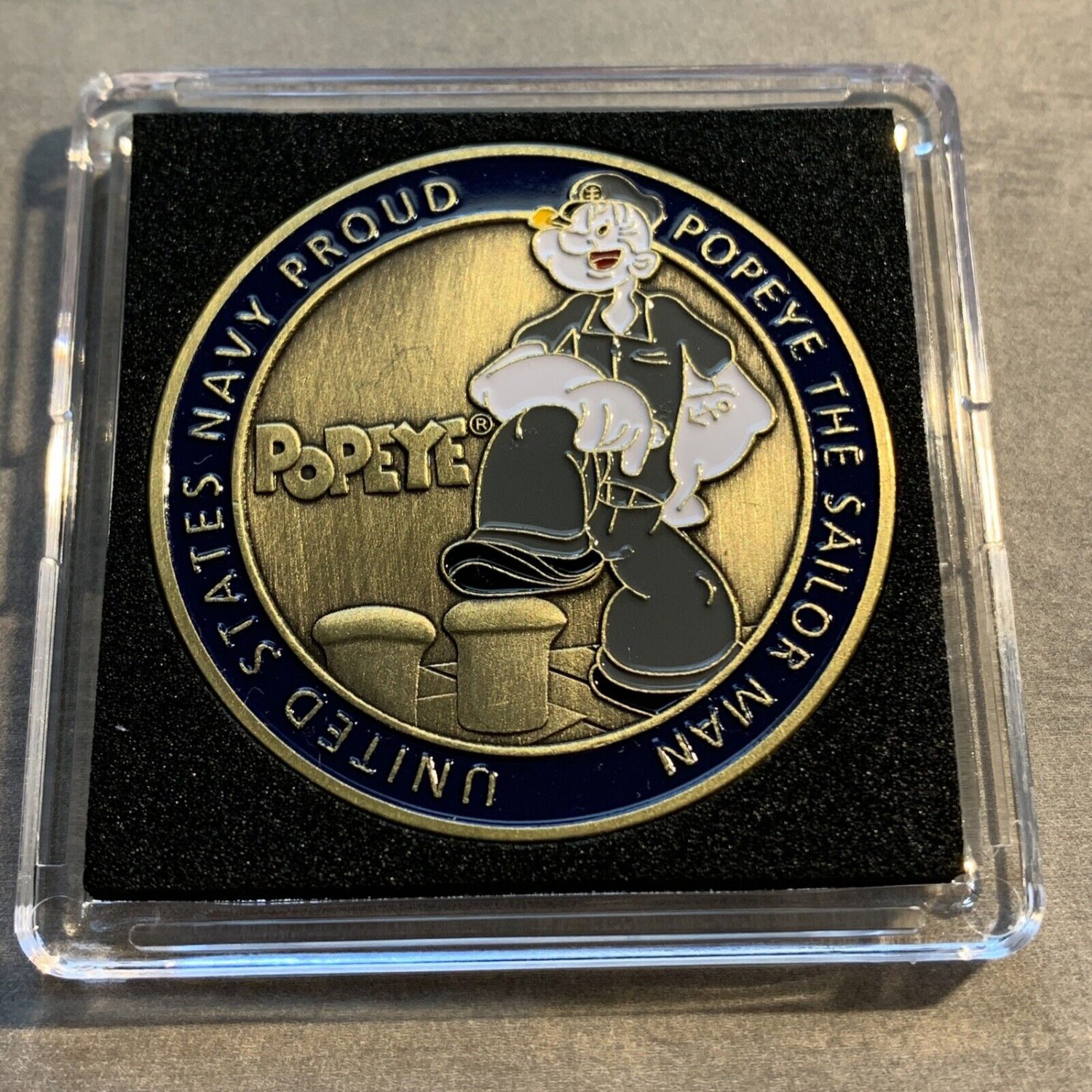 CHALLENGE COIN USN POPEYE US NAVY CHIEF PETTY OFFICER Premium Grade ...