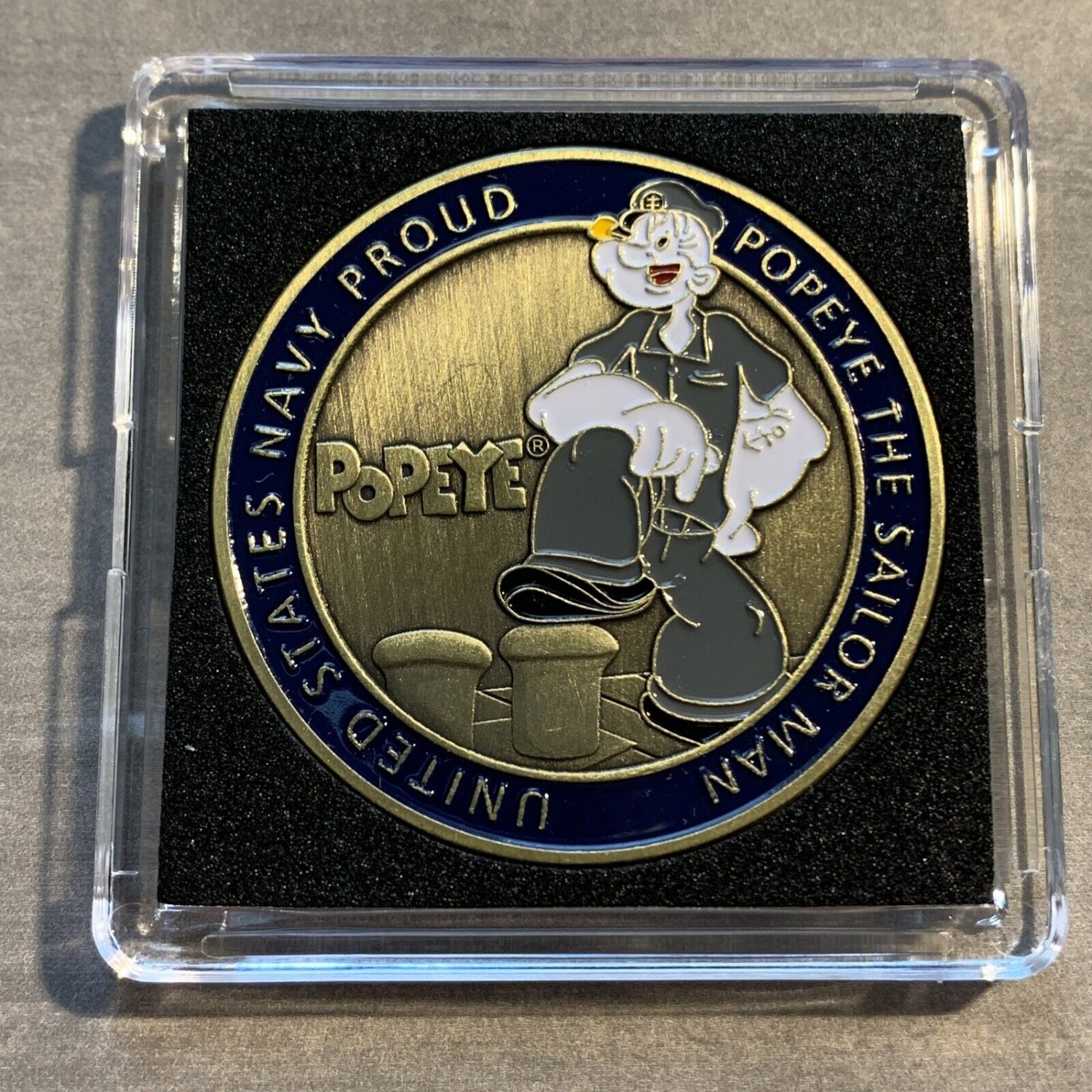 CHALLENGE COIN USN POPEYE US NAVY CHIEF PETTY OFFICER Premium Grade ...