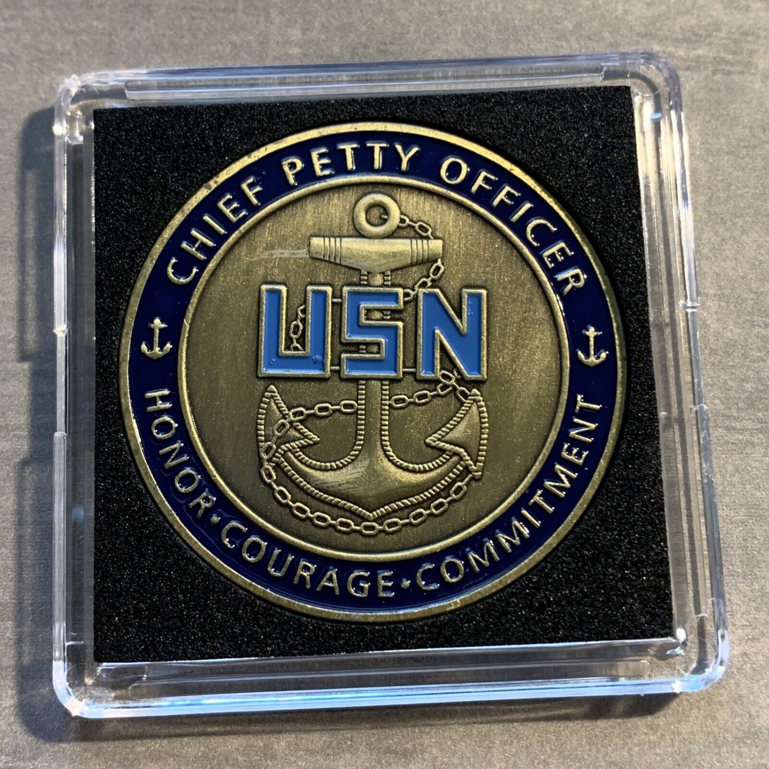 CHALLENGE COIN USN POPEYE US NAVY CHIEF PETTY OFFICER Premium Grade ...