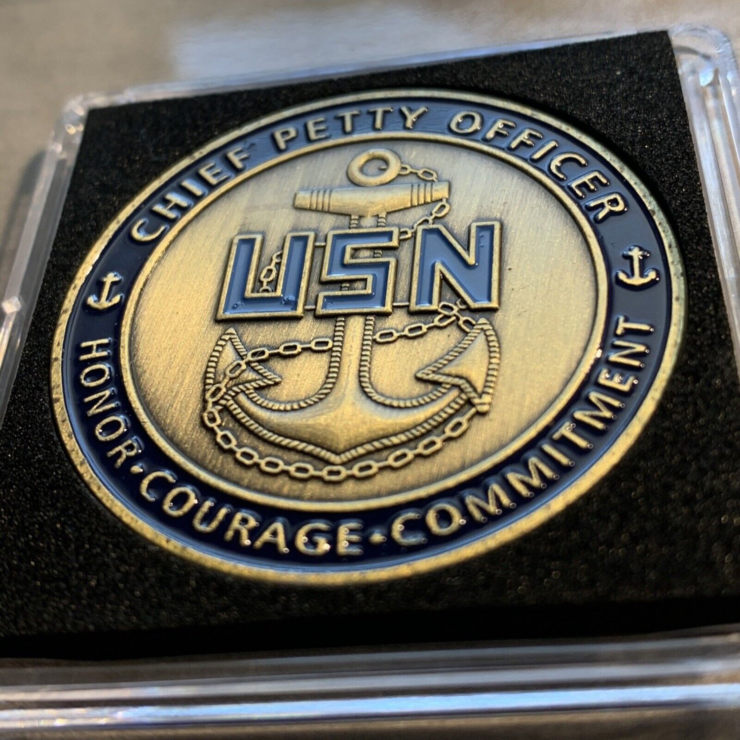 CHALLENGE COIN USN POPEYE US NAVY CHIEF PETTY OFFICER Premium Grade ...