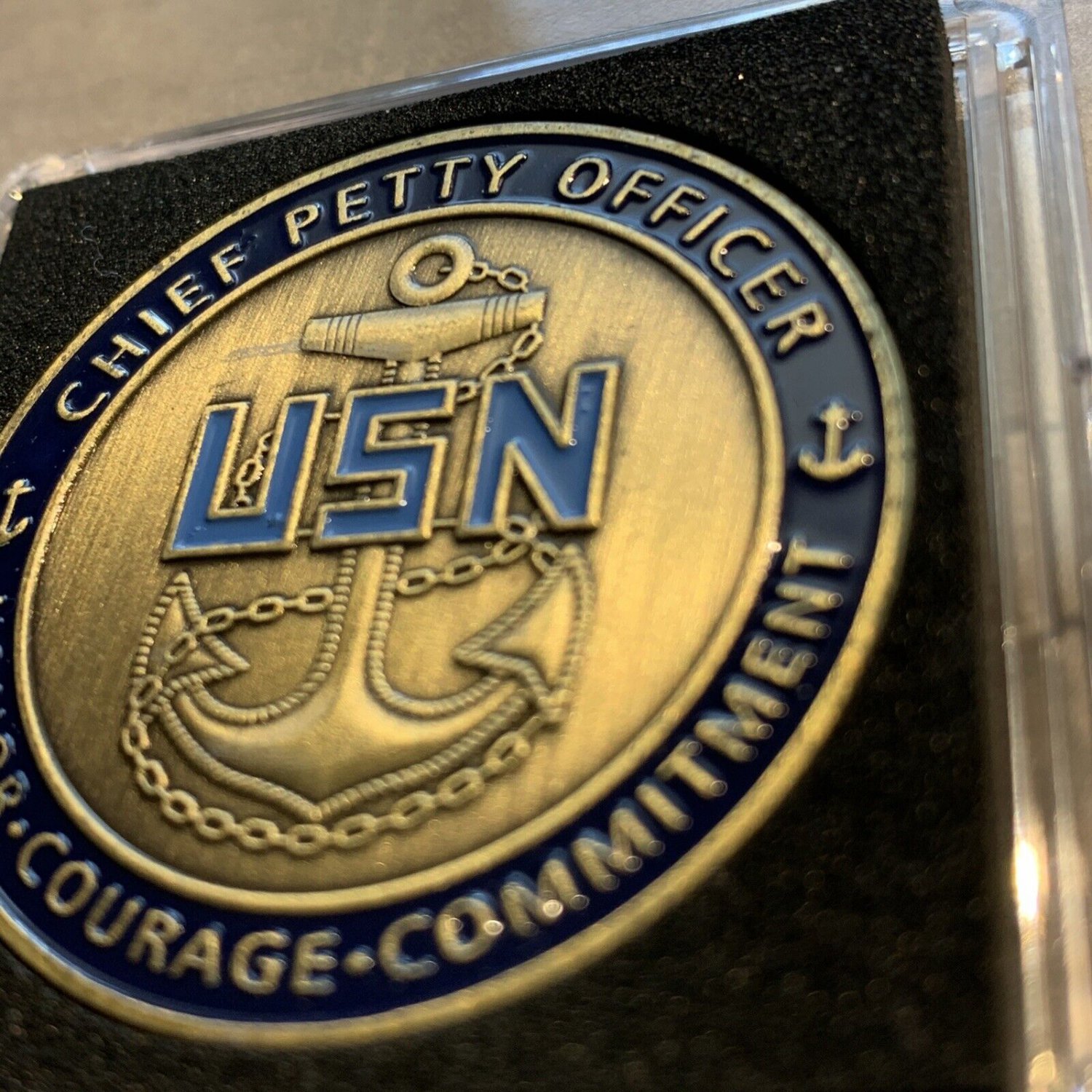 CHALLENGE COIN USN POPEYE US NAVY CHIEF PETTY OFFICER Premium Grade ...