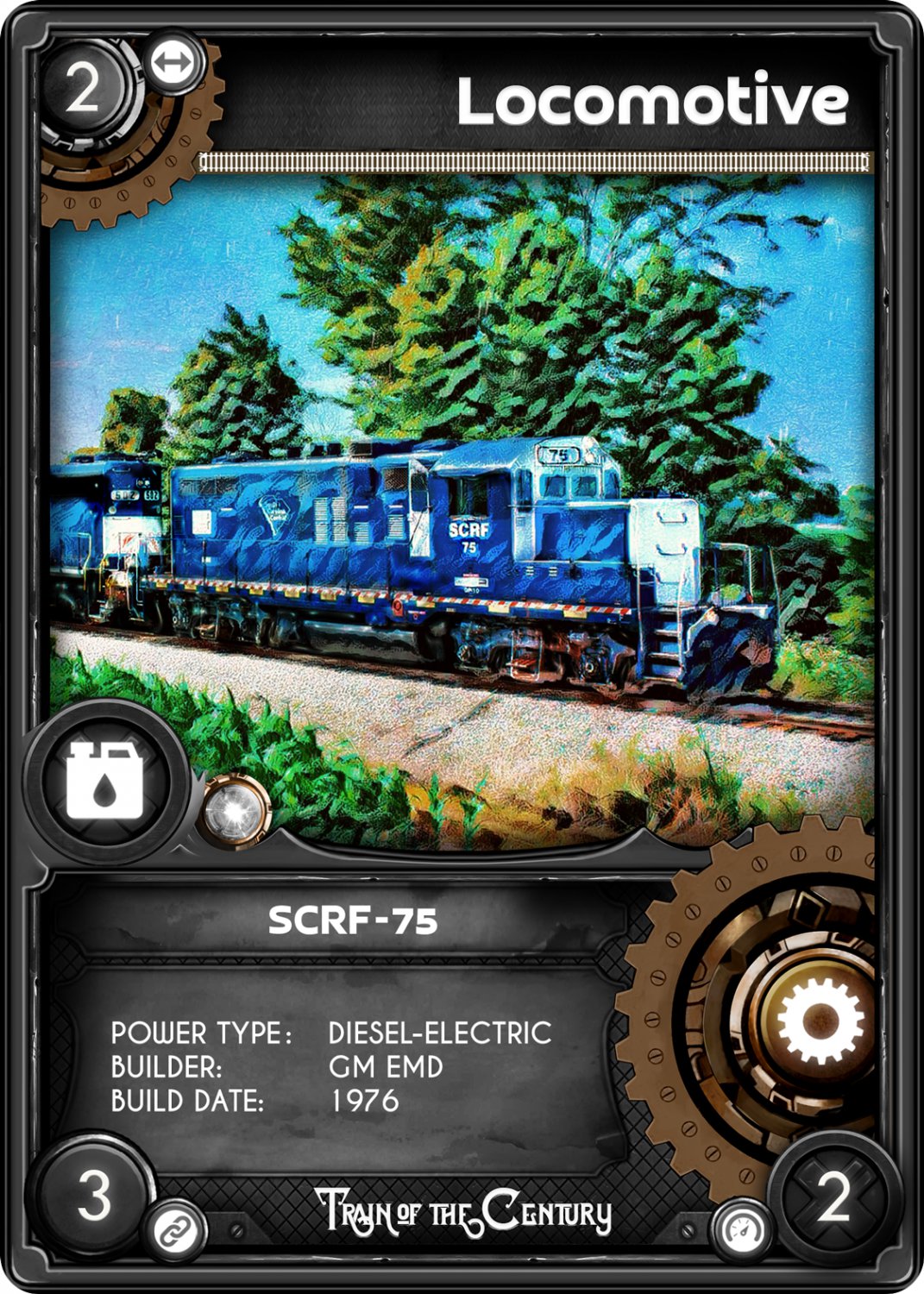 Century Train - Collectible NFT Card-SCRF-75 Locomotive LOW MINT #95 OF ...