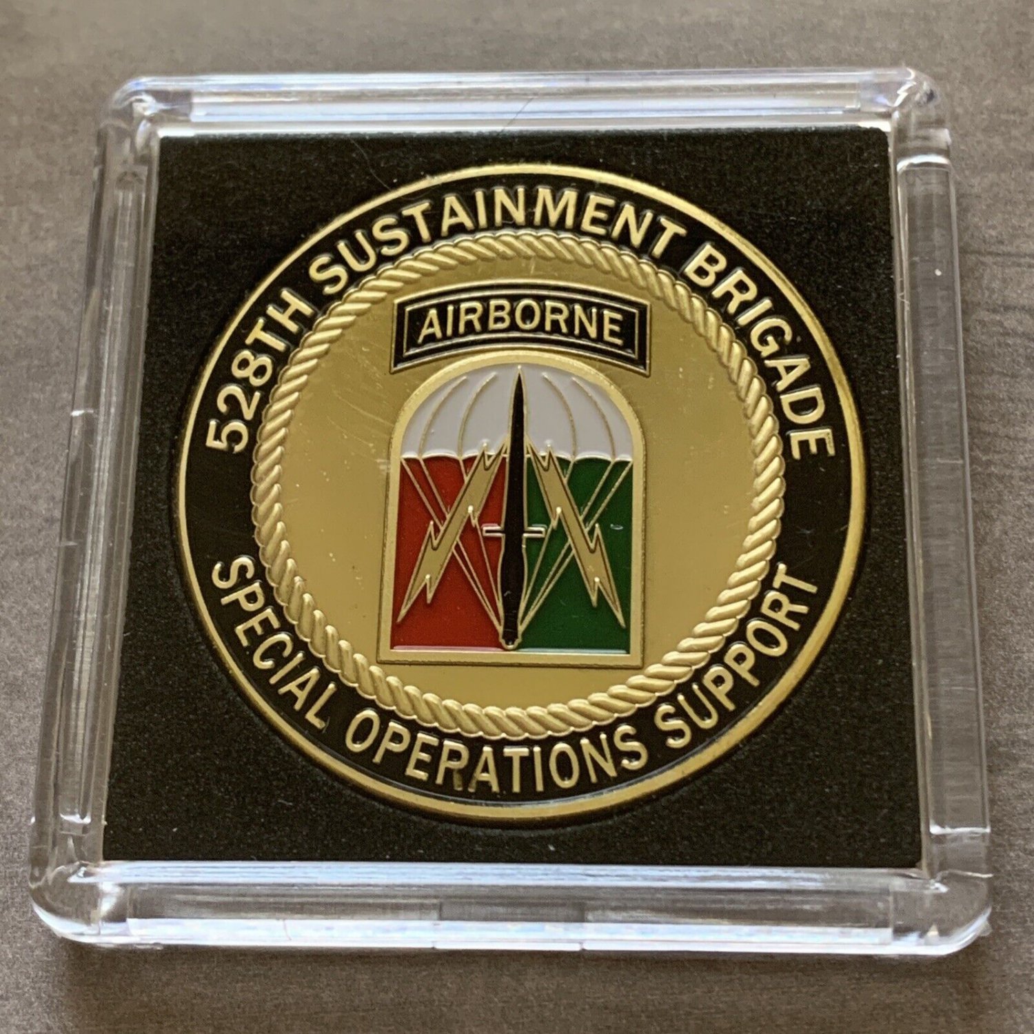 UNITED STATES ARMY AIRBORNE Challenge Coin - 528th SUSTAINMENT BRIGADE ...