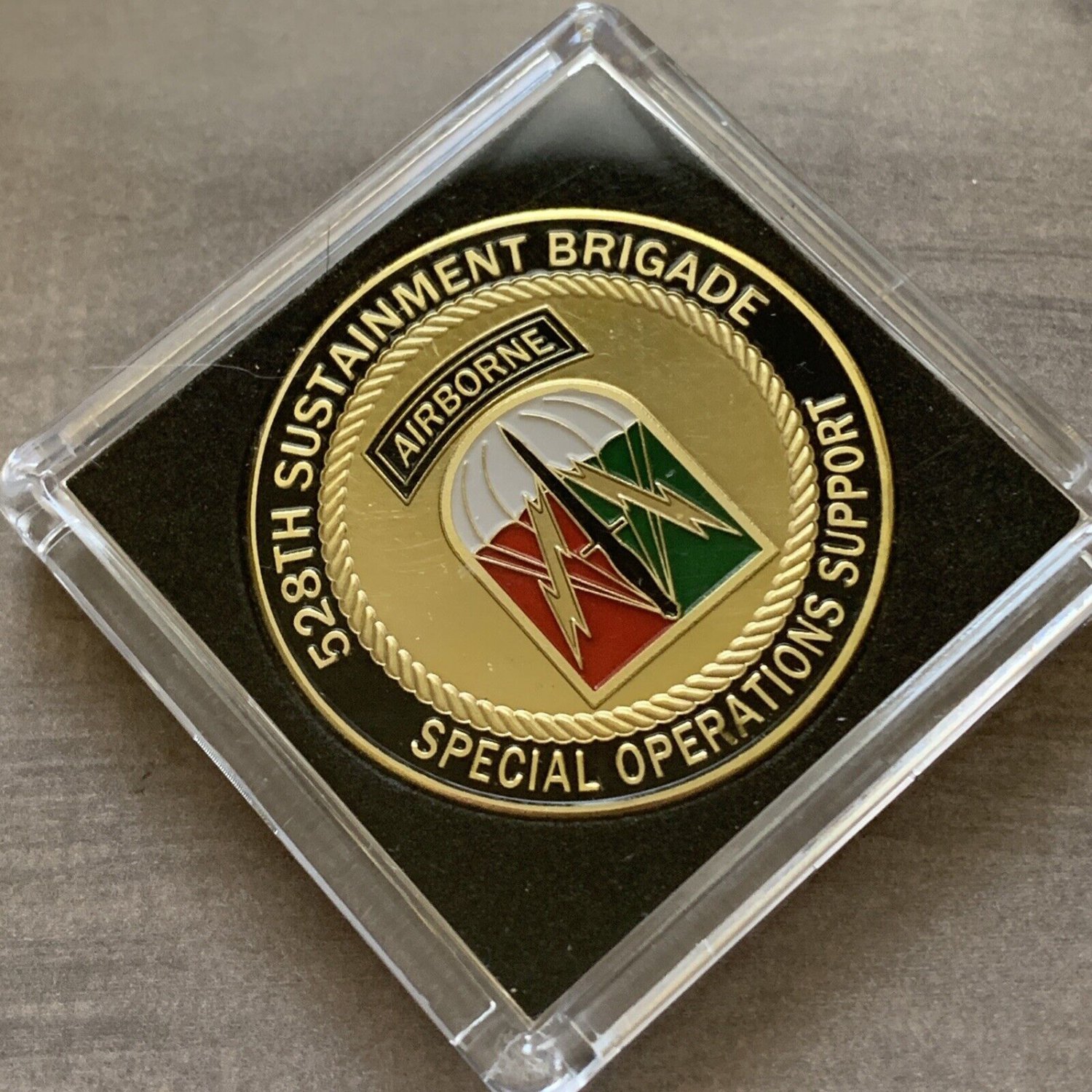 UNITED STATES ARMY AIRBORNE Challenge Coin - 528th SUSTAINMENT BRIGADE ...