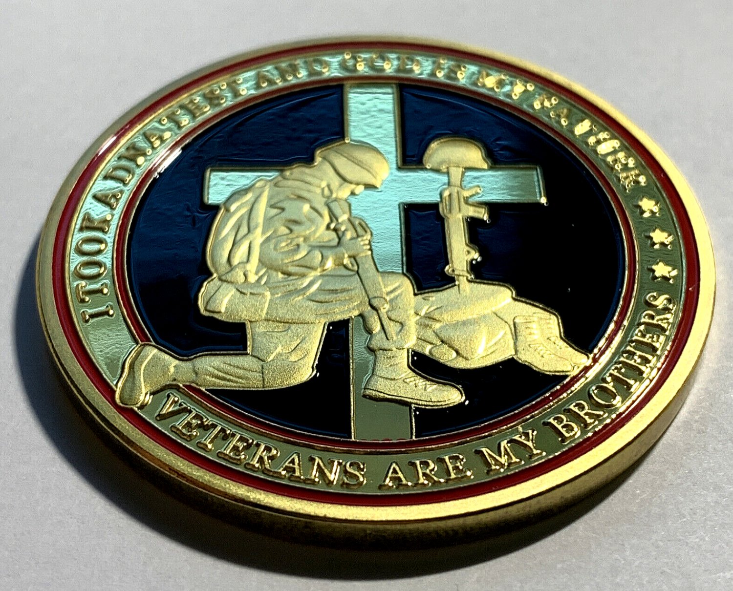 US Military Veteran Challenge Coin "THANK YOU" ARMY-NAVY- AIR FORCE ...