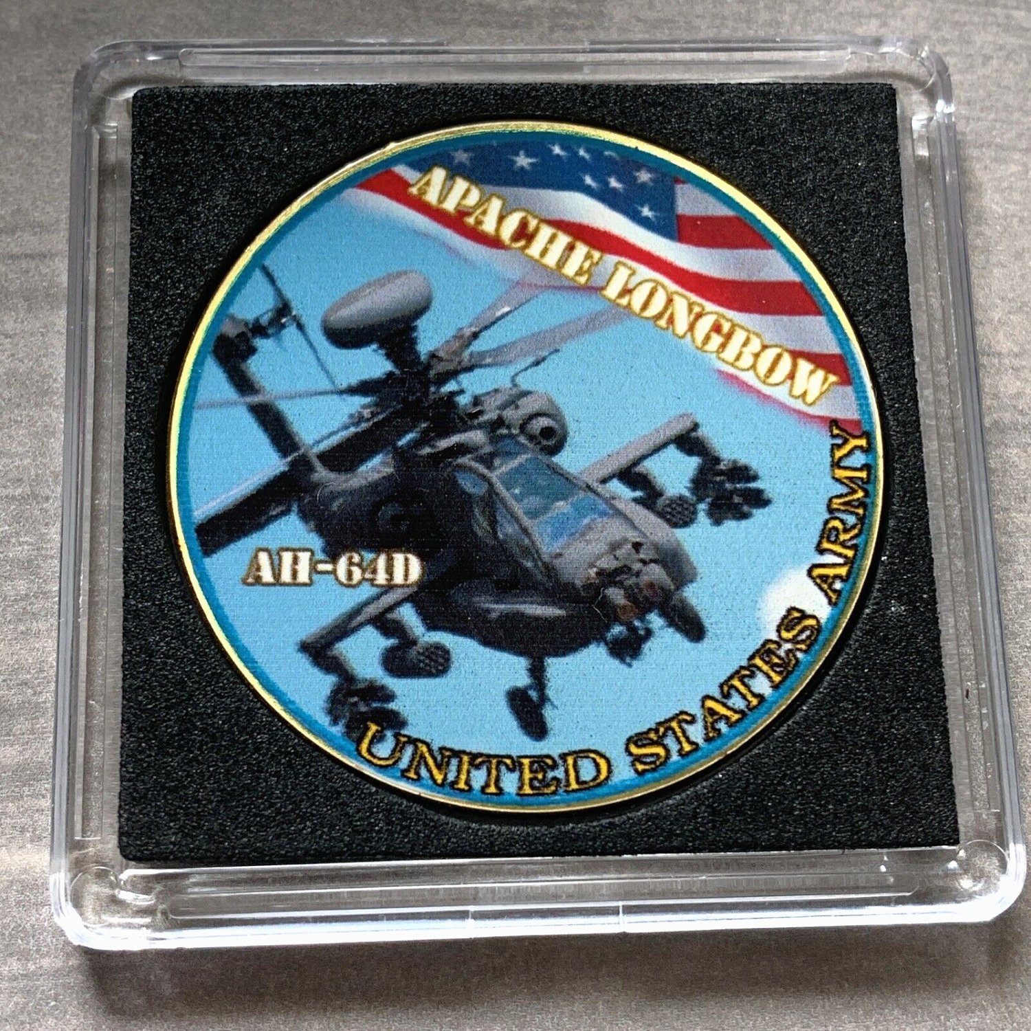 APACHE UH-64D LONGBOW Challenge Coin Attack Helicopter Boeing United ...