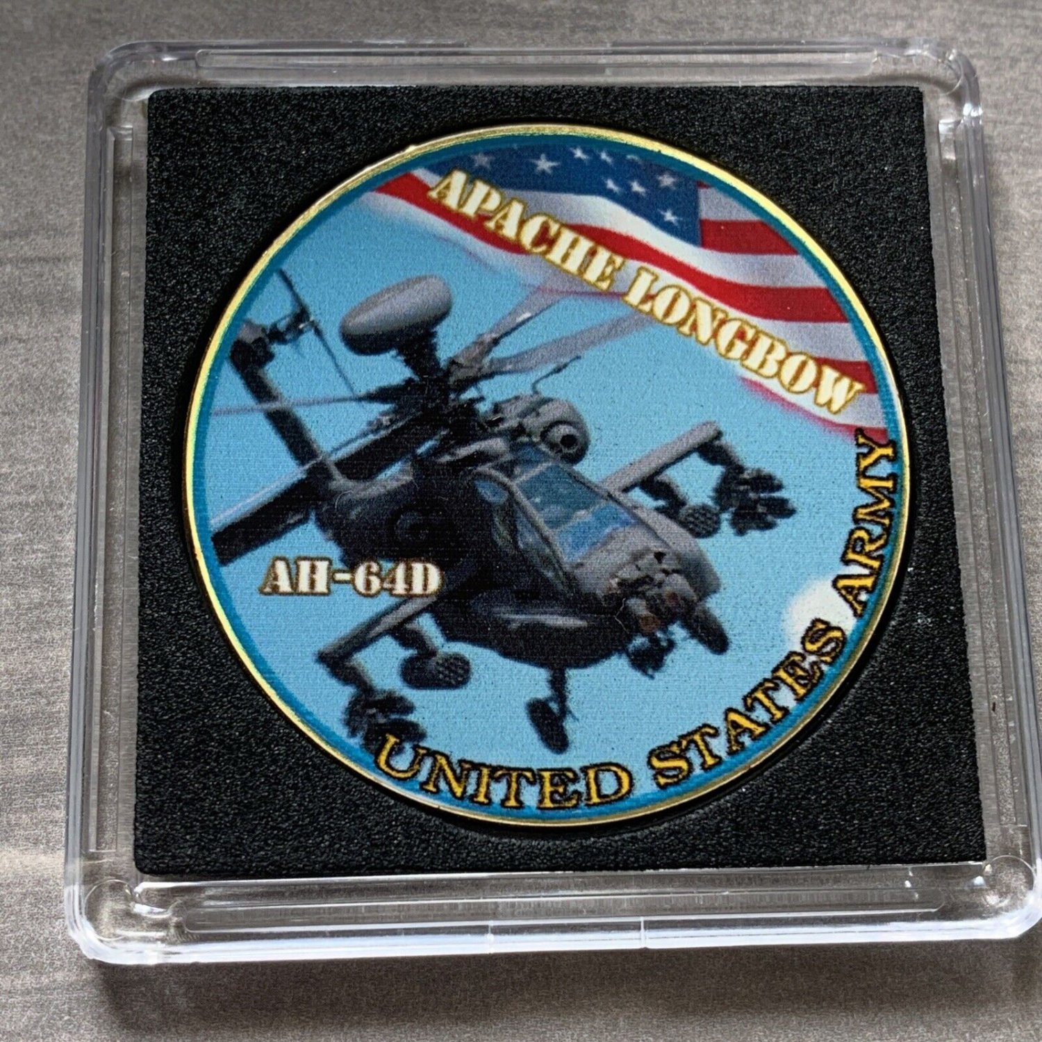 APACHE UH-64D LONGBOW Challenge Coin Attack Helicopter Boeing United ...