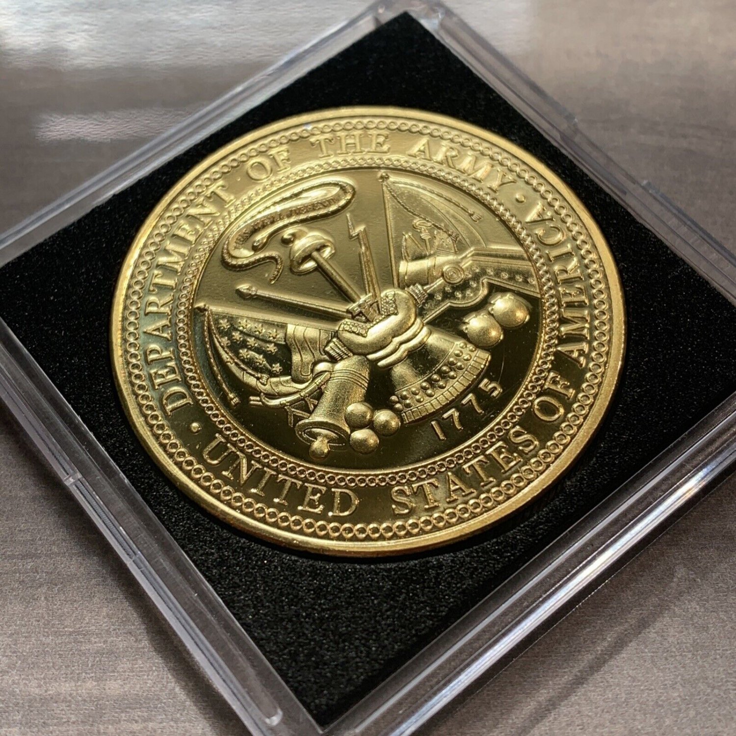 US ARMY STAFF SERGEANT E-6 Challenge Coin with Case-US Military Gift Coins