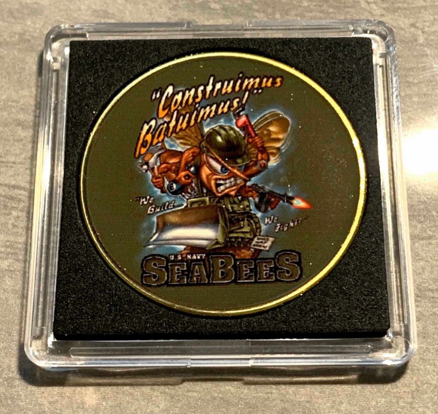US Navy Seabees Challenge Coin "Constuimus Batuimimus" We Build-We ...