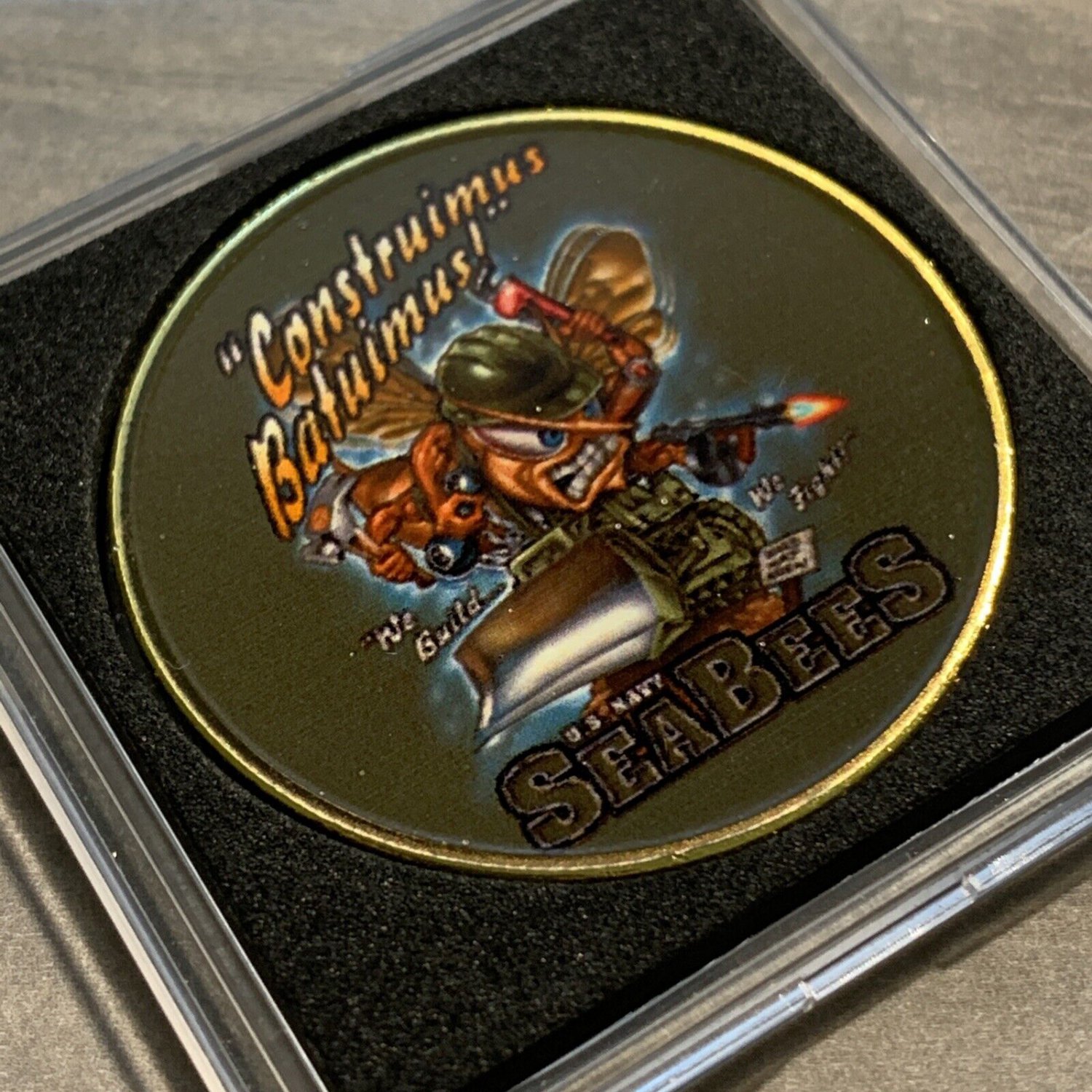 US Navy Seabees Challenge Coin "Constuimus Batuimimus" We Build-We ...