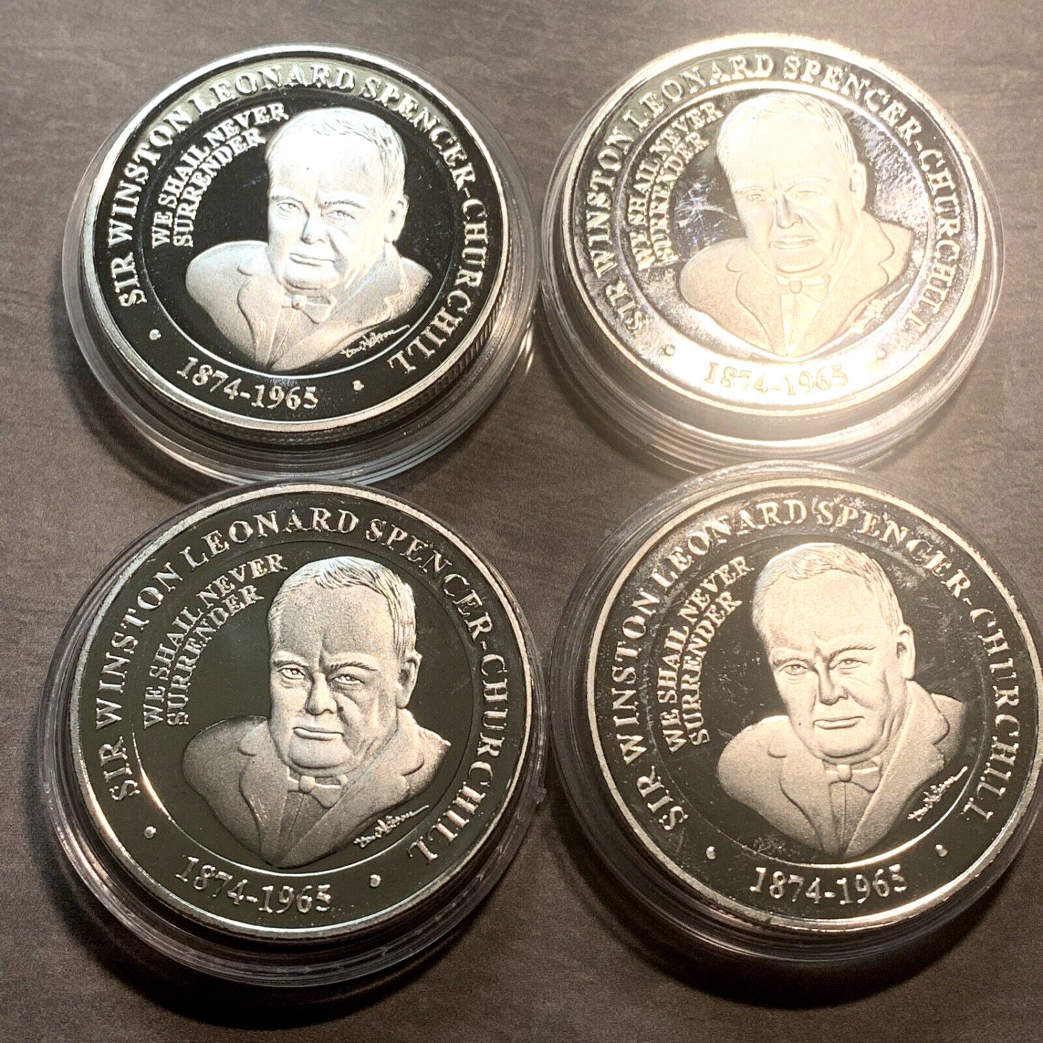 Great Tanks of WW2 Challenge Coin Set of 4-Great Deal!