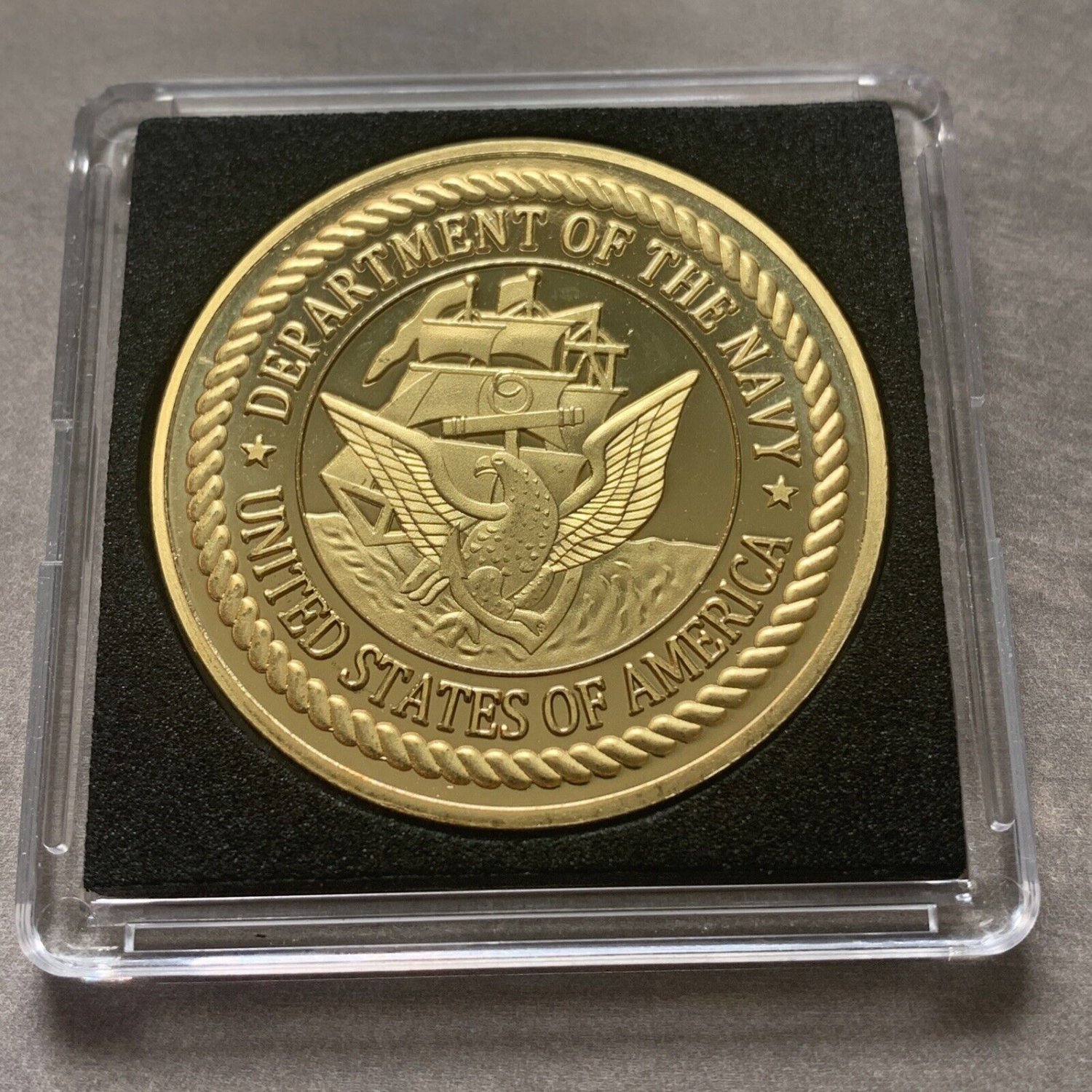 USS YORKTOWN CV-5 Challenge Coin WW2 United States Navy USN 40mm with Case
