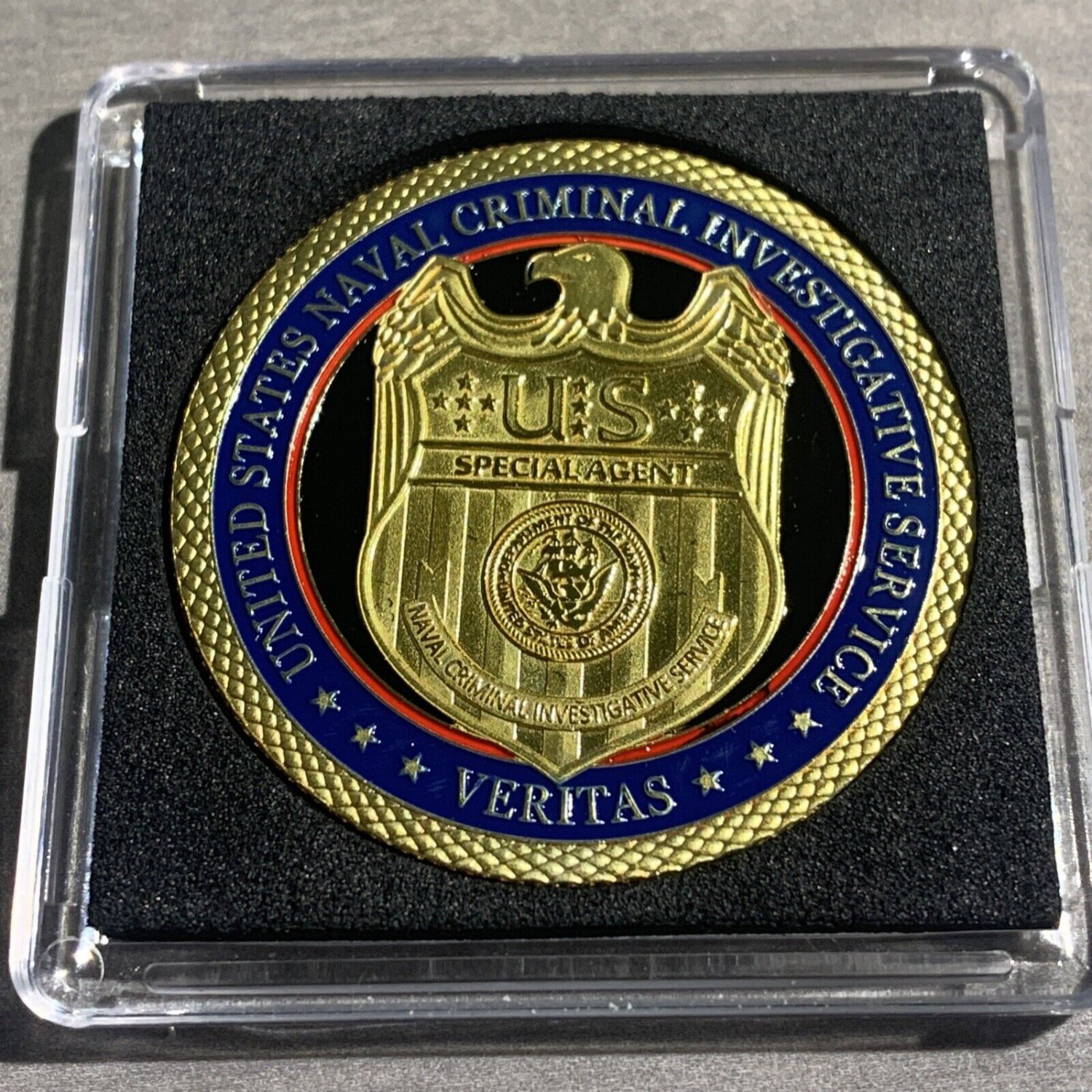 US NAVY NCIS Challenge Coin CRIMINAL INVESTIGATION SERVICE NCIS USN New!