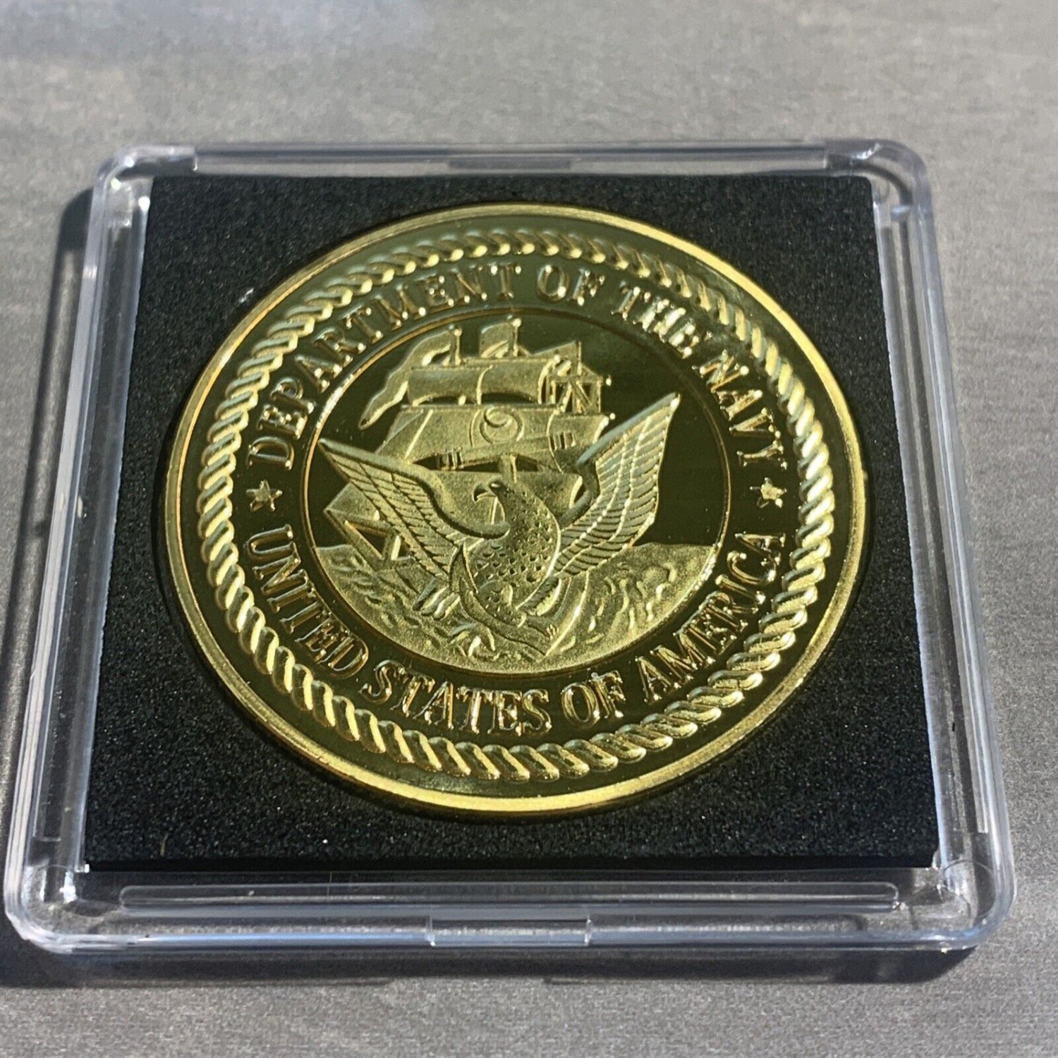 USS Enterprise CVN-65 Challenge Coin USN-US NAVY 40mm with Case New!