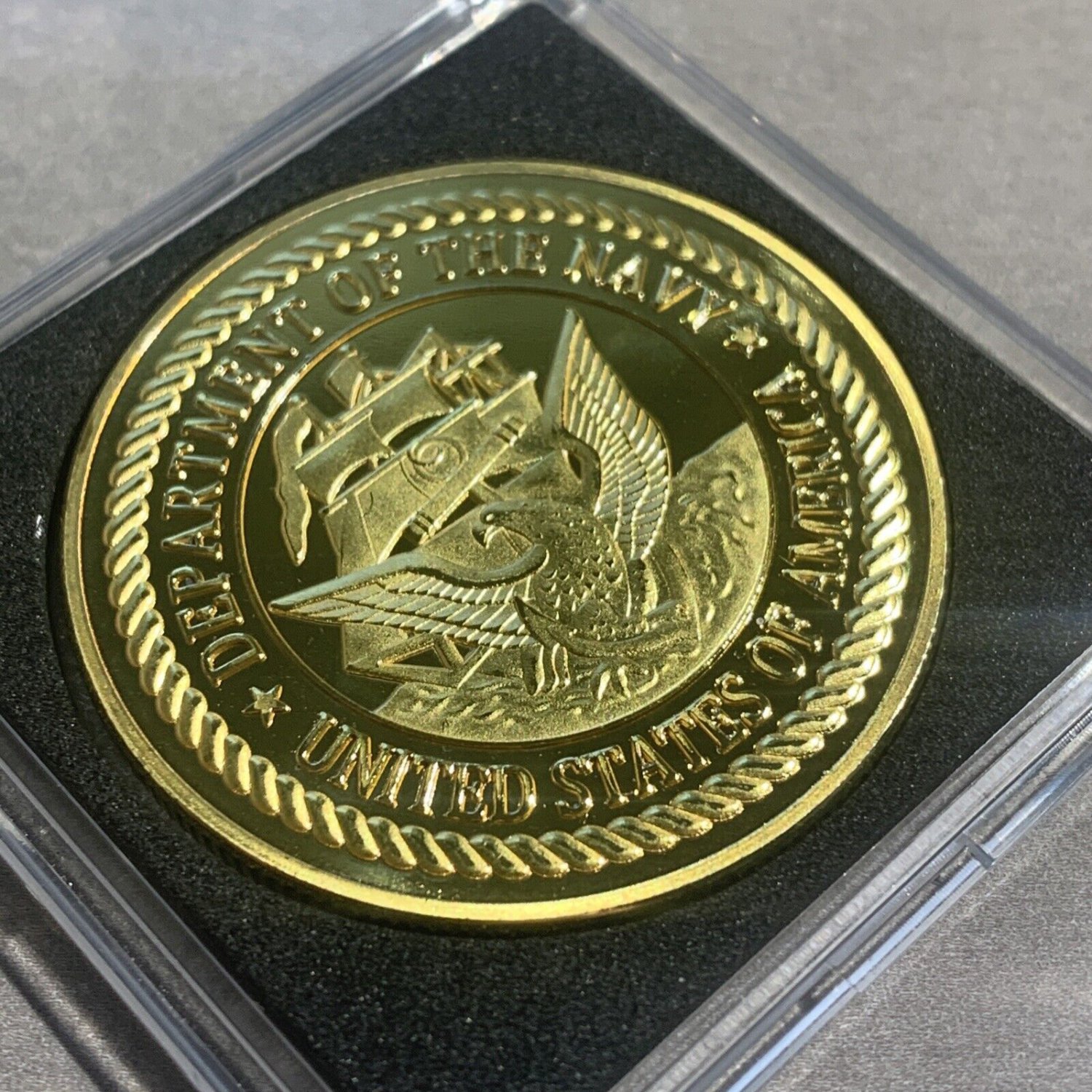 USS Enterprise CVN-65 Challenge Coin USN-US NAVY 40mm with Case New!