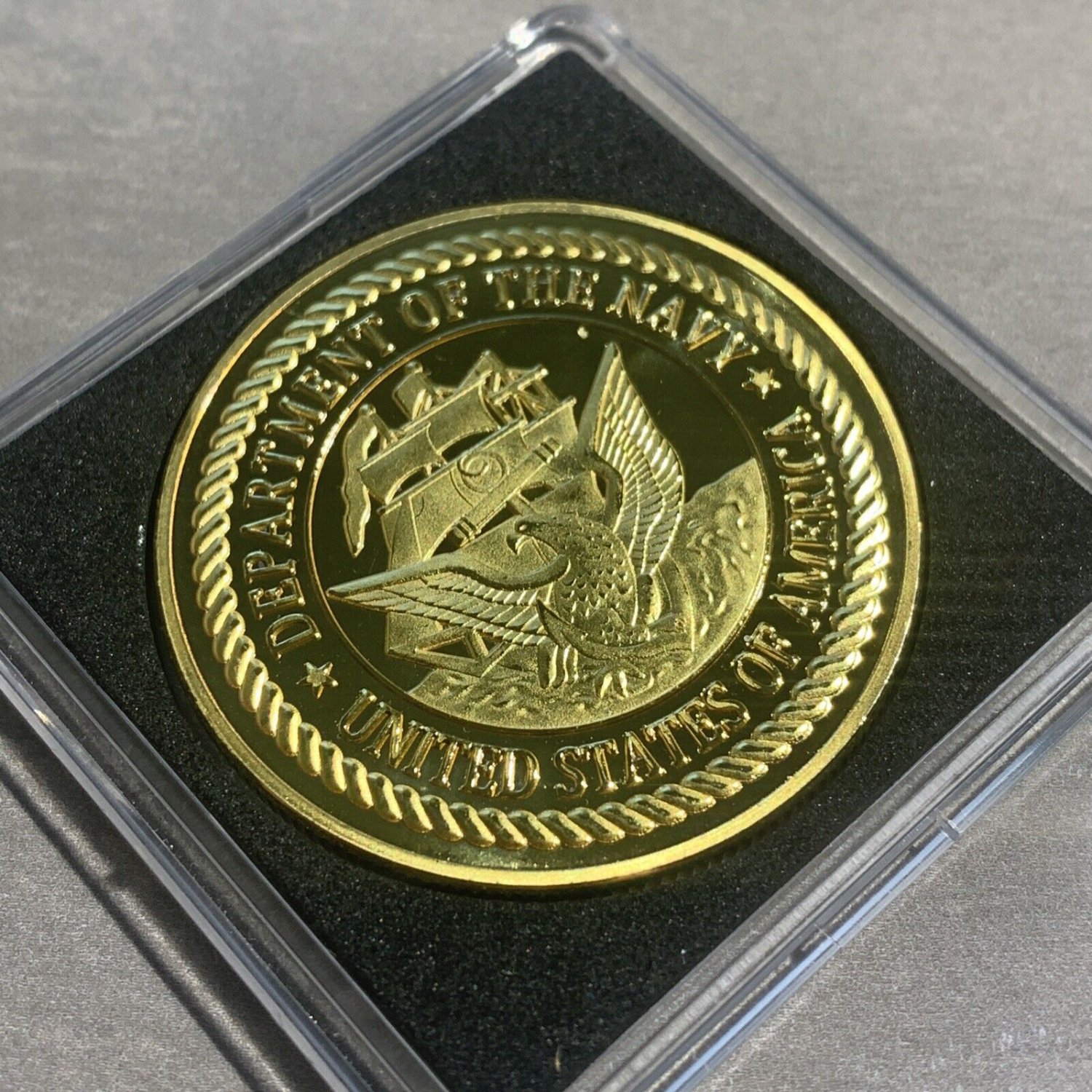 USS TARAWA CV-40 Challenge Coin USN-US NAVY 40mm New With Case!